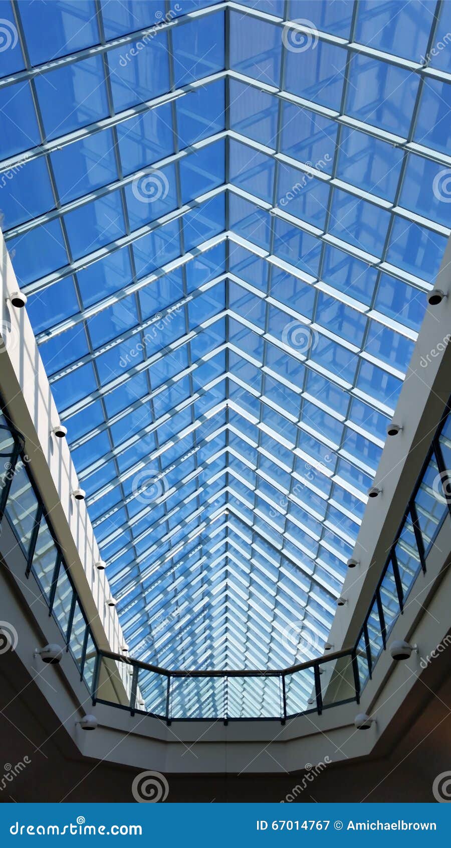 Ceiling Roof Interior Mall Shopping Center Stock Image - Image of ...