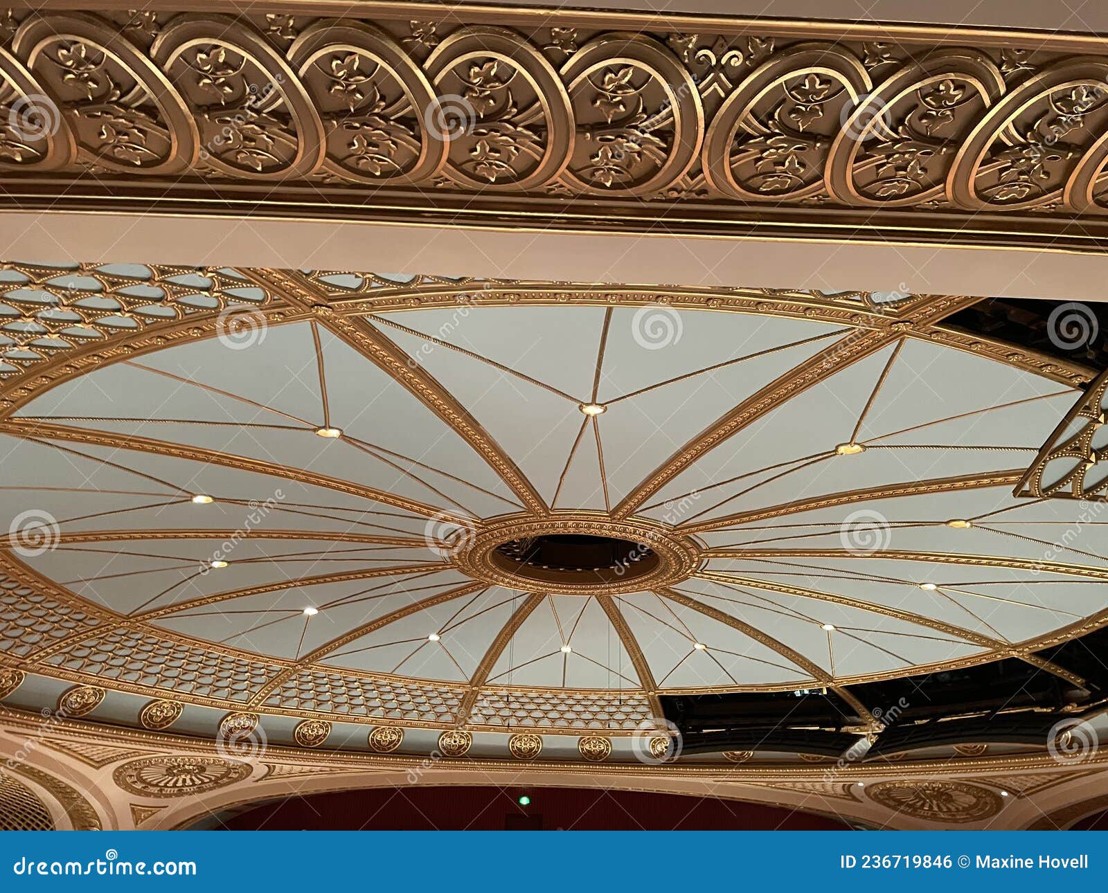 Ceiling of the Royal Opera House Stock Photo - Image of england, stage ...