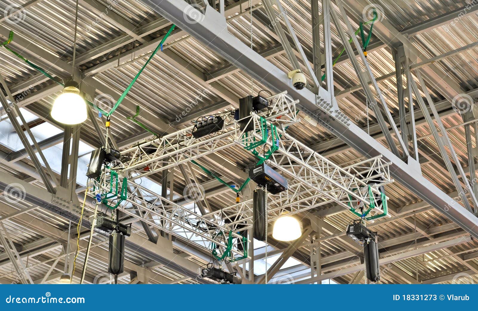 Ceiling Slabs in Industrial Buildings Stock Image - Image of construct ...