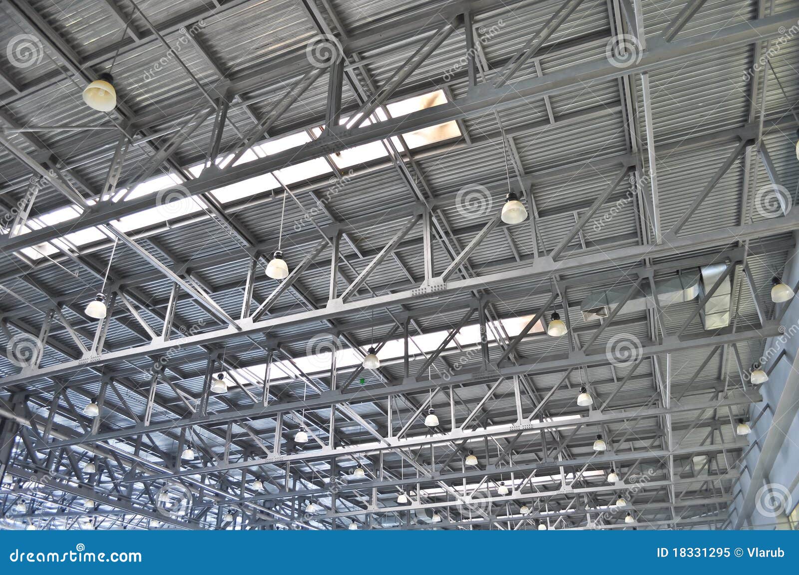 Ceiling Slabs in Industrial Buildings Stock Image - Image of industry ...