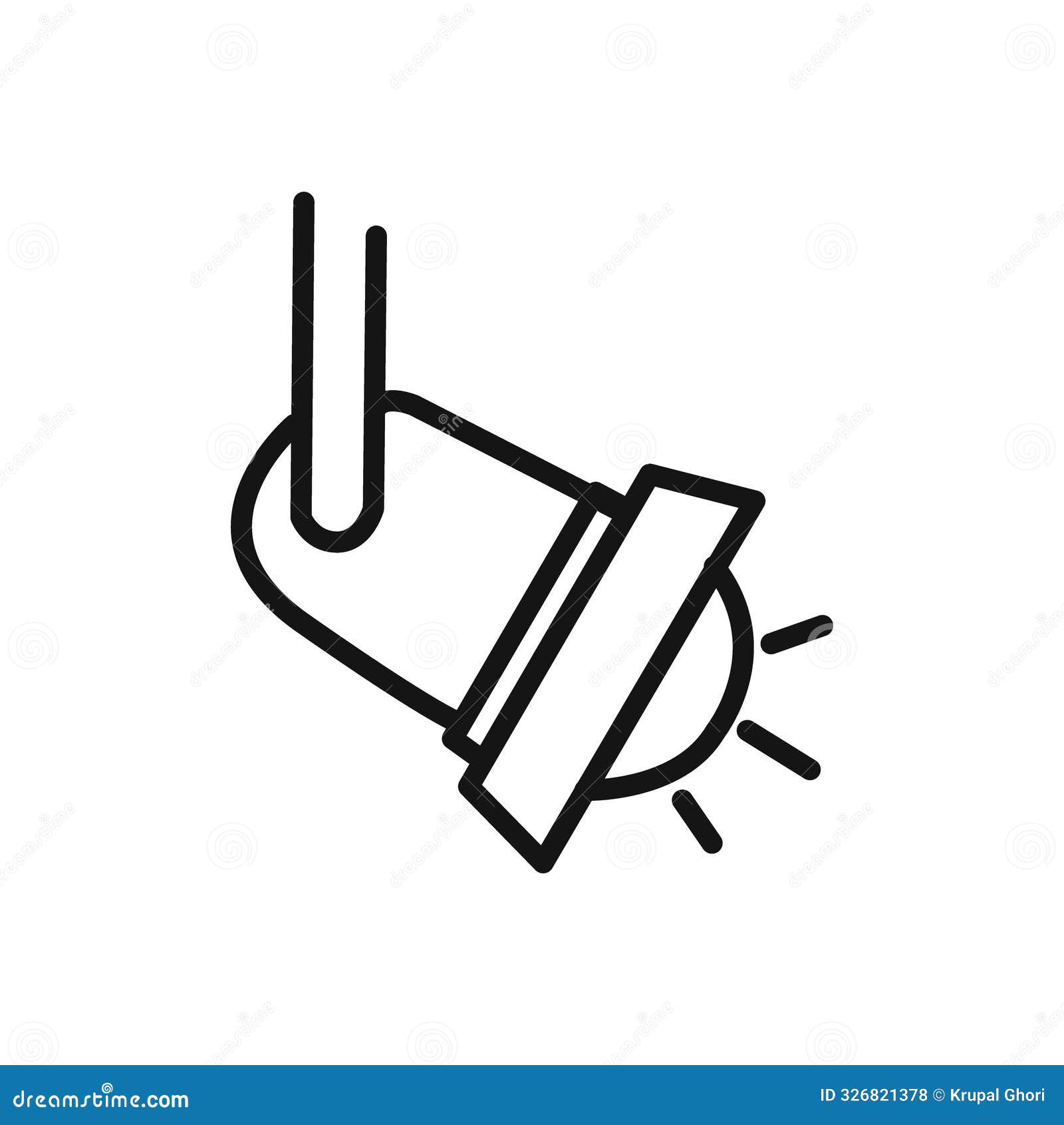 Ceiling Spotlight Icon Linear Vector Graphics Sign Stock Vector ...