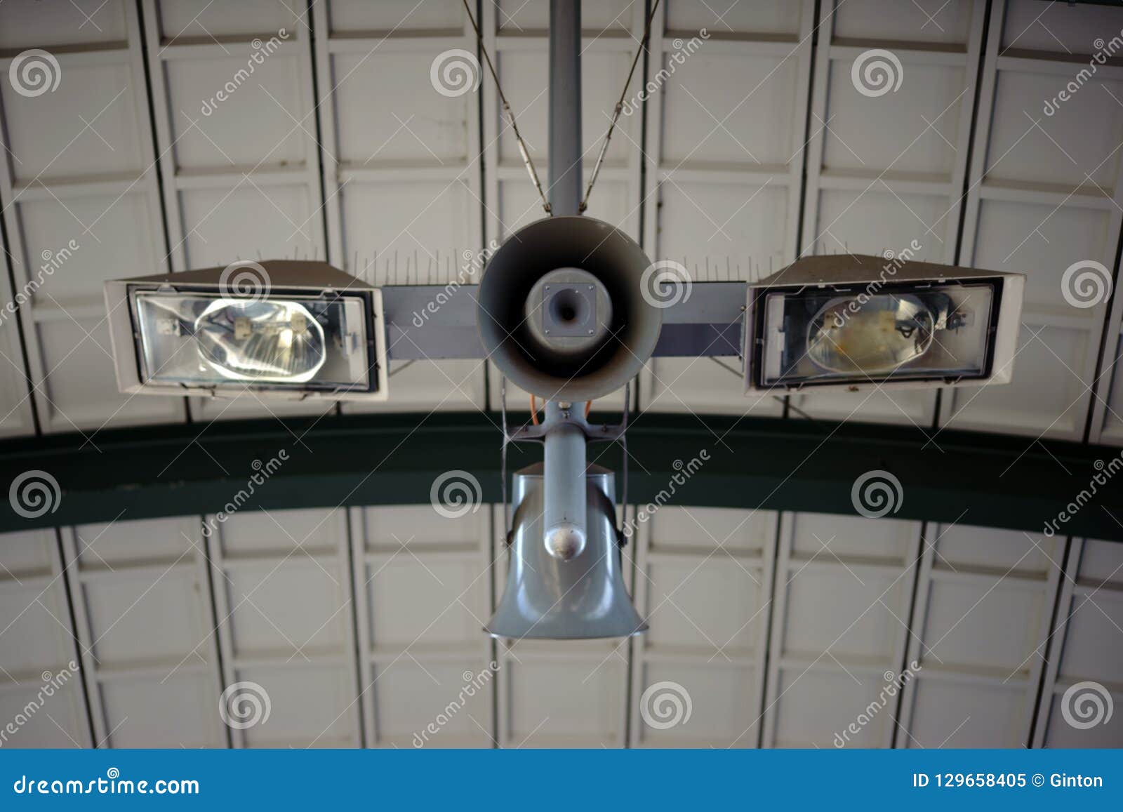 Ceiling spotlights stock image. Image of spotlights - 129658405