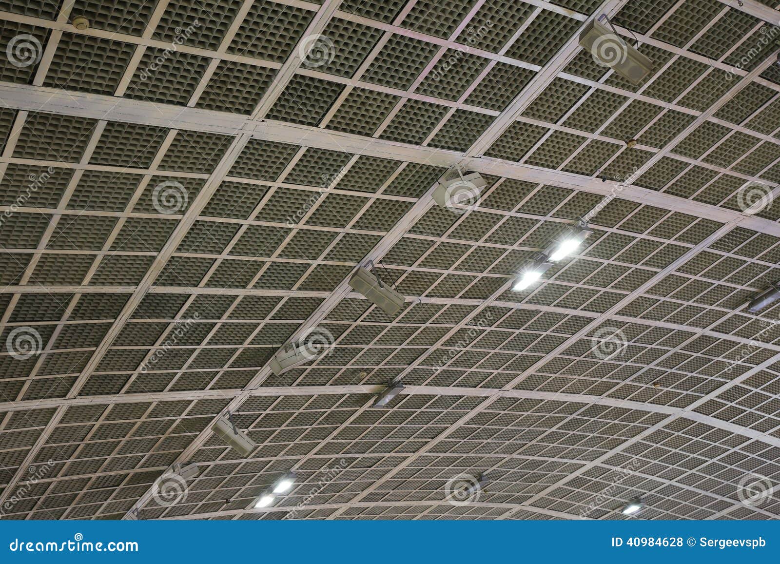 Ceiling stadium stock photo. Image of metal, factory - 40984628