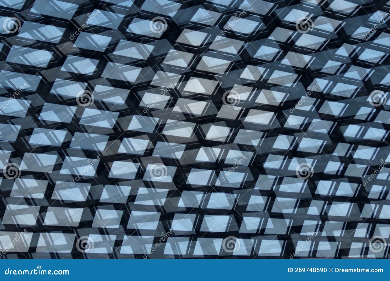 Ceiling Stairwell Design Arc Beams Stock Photo - Image of digital ...