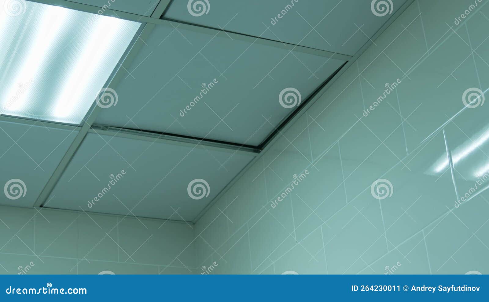 Ceiling Tiles on the Ceiling Move from the Wind. Stock Video - Video of ...