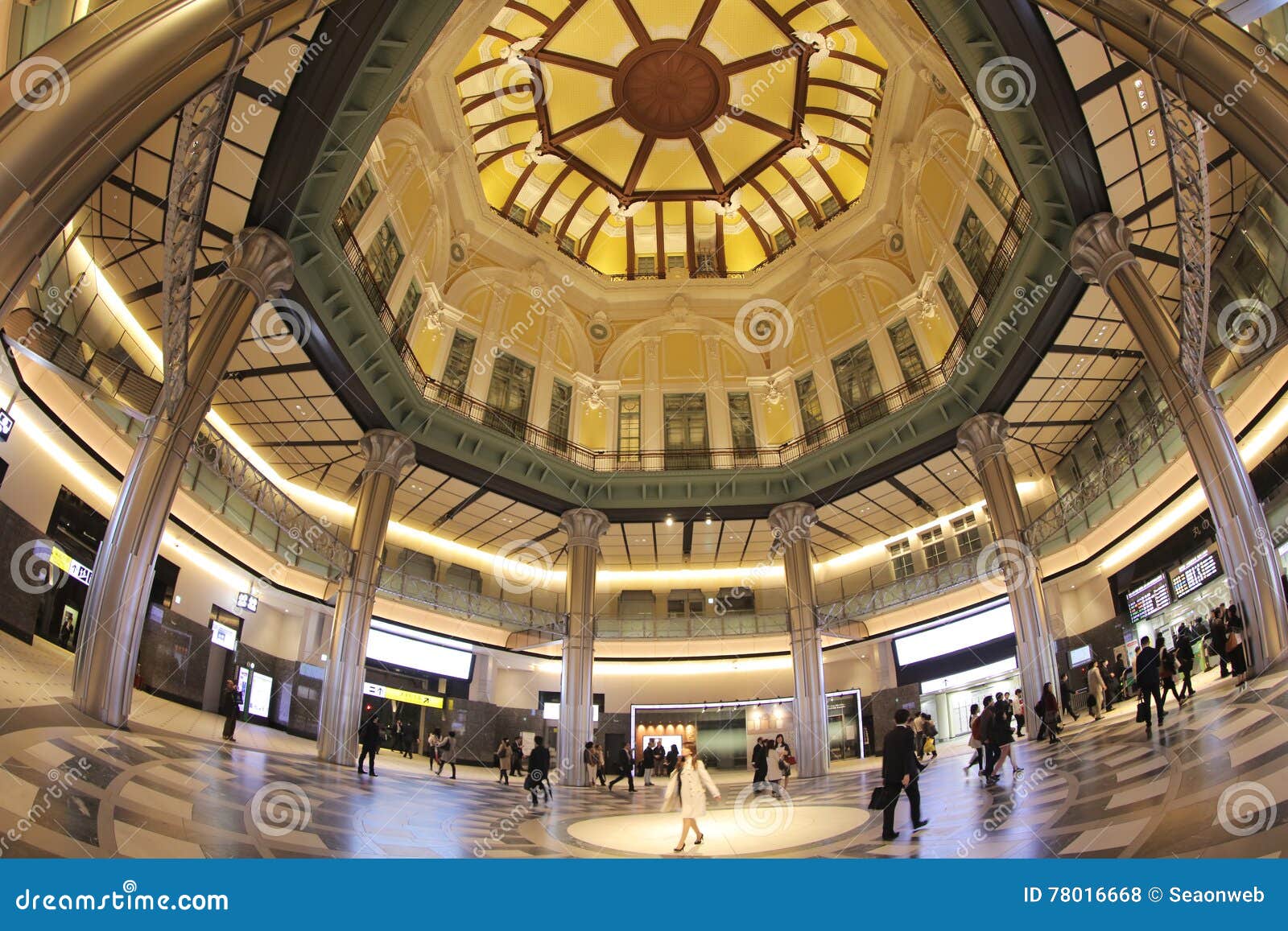 Ceiling of Tokyo Station Marunouchi Building, Japan Editorial Stock ...