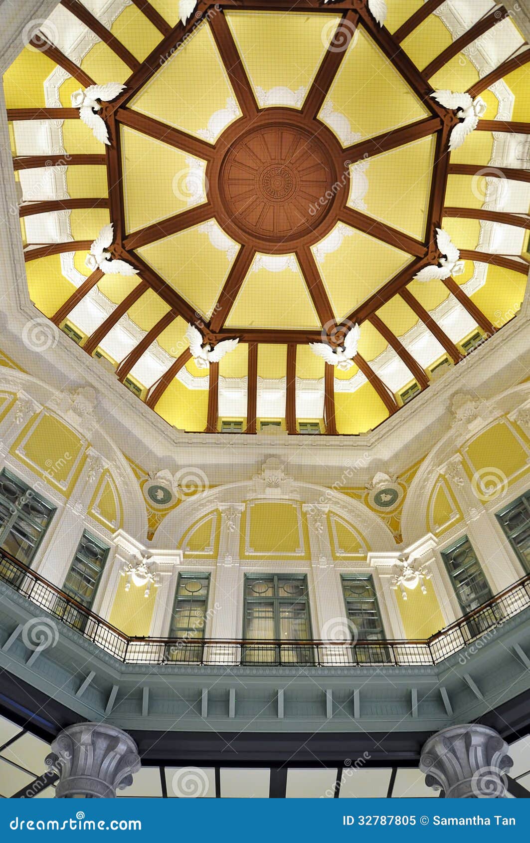 Ceiling of Tokyo Train Station Stock Image - Image of architecture ...
