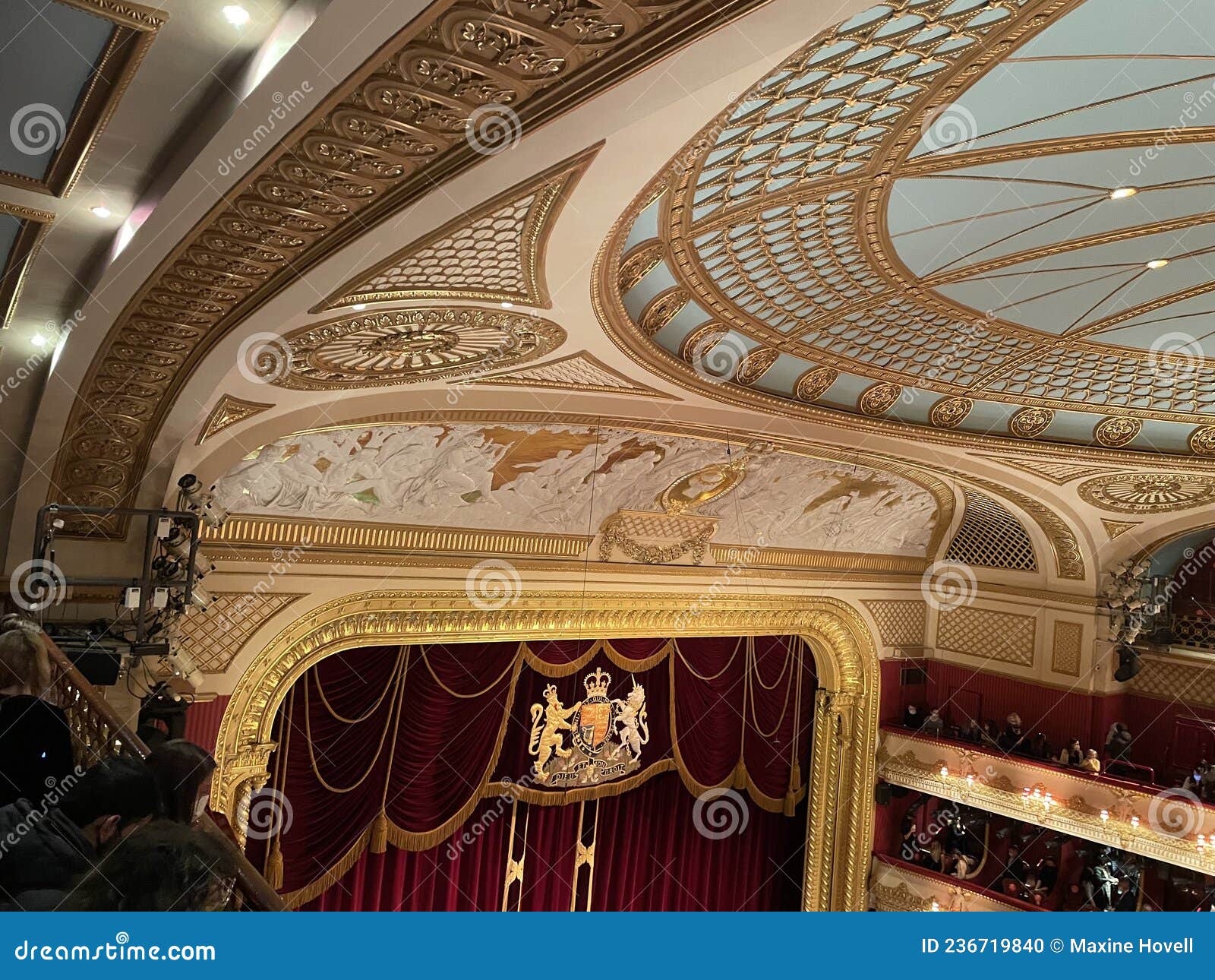 Ceiling and Top of Stage of the Royal Opera House Stock Photo - Image ...