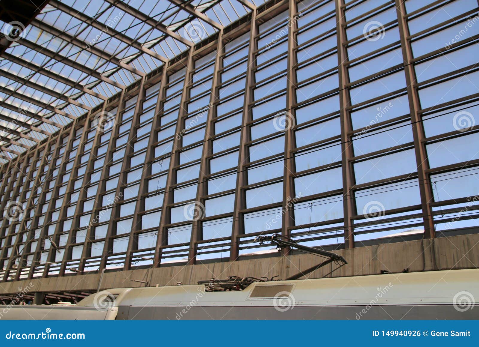 The Ceiling of the Train Station in Madrid, Spain. Stock Photo - Image ...