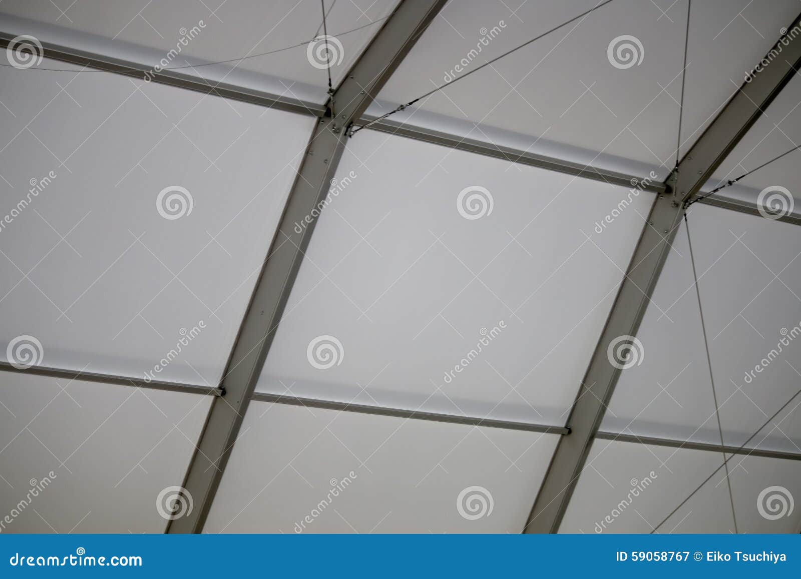 The Ceiling of the Truss Structure at the Construction Site Stock Image ...