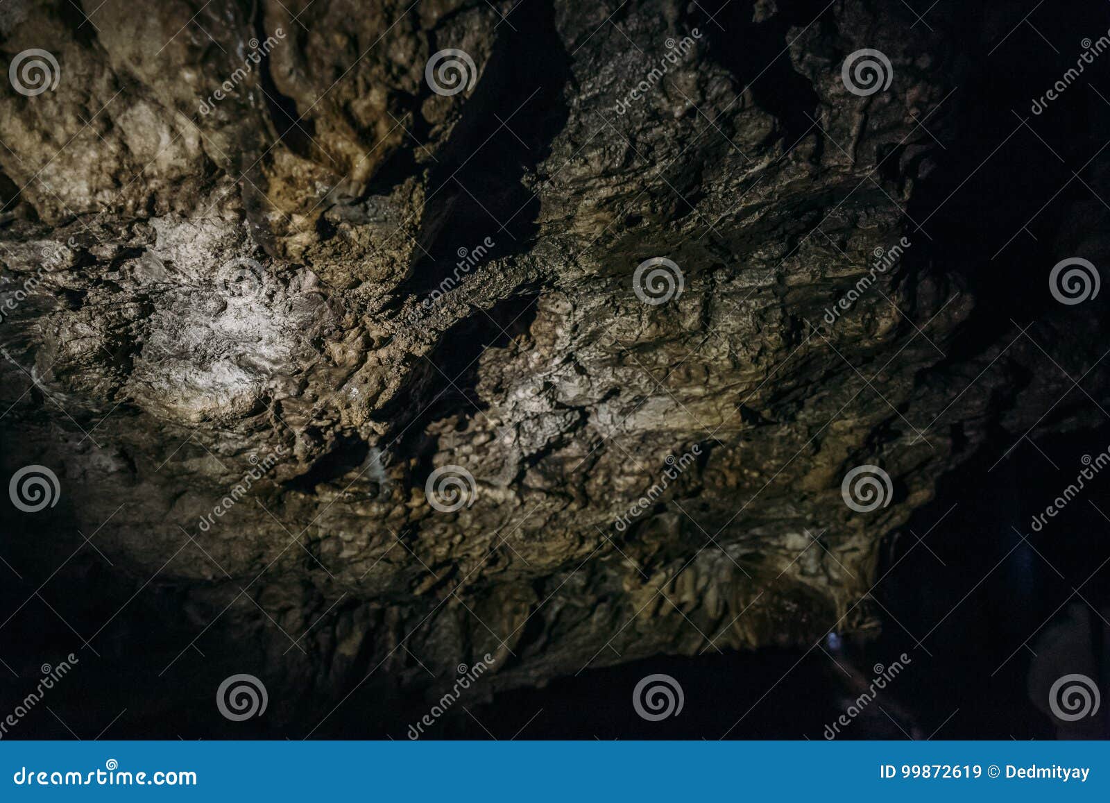 The Ceiling in Underground Cave Stock Image - Image of geology, natural ...