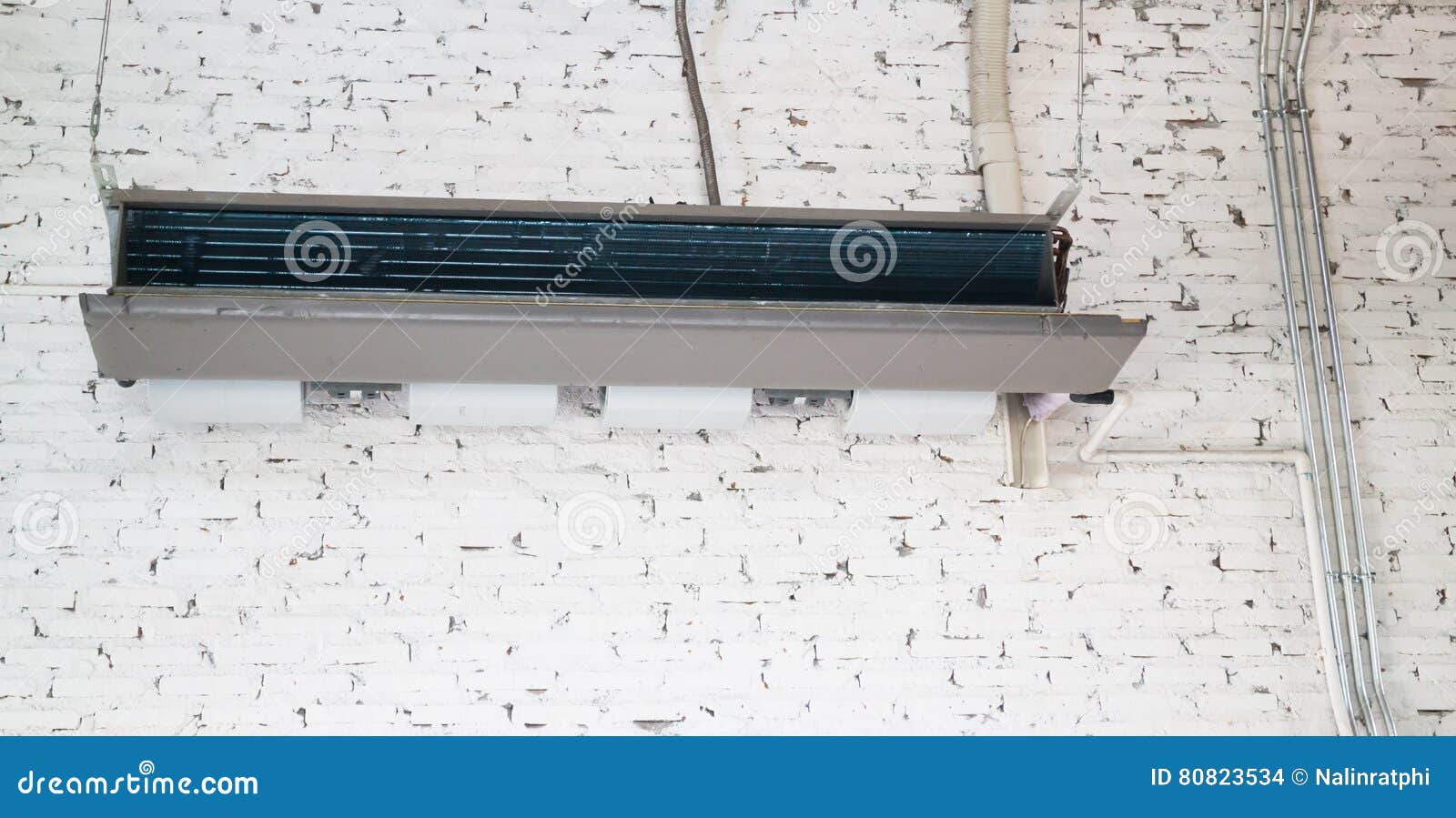 Ceiling Type Hanging Air Conditioner Unit Stock Photo - Image of ...