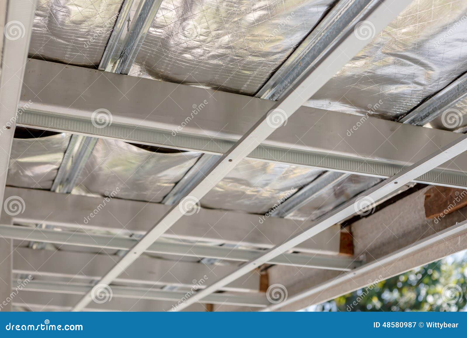 Ceiling under construction stock image. Image of construction - 48580987