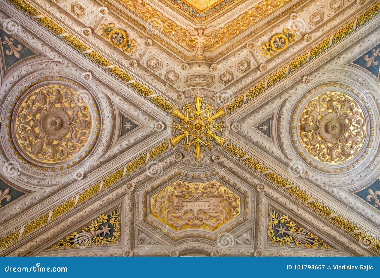 Ceiling in the Vatican Museum Editorial Photography - Image of ...