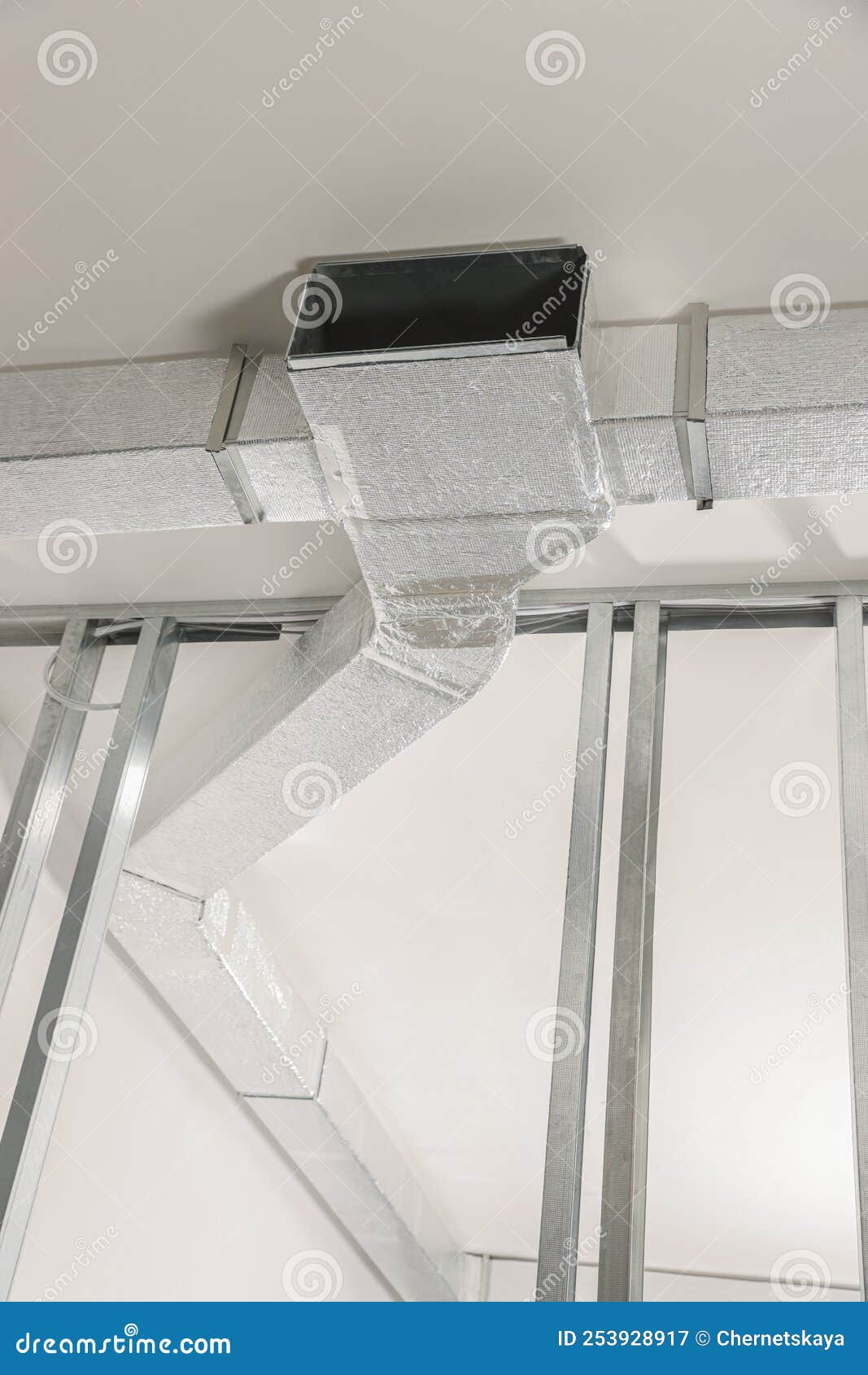 Ceiling with Ventilation System Indoors, Bottom View Stock Image ...
