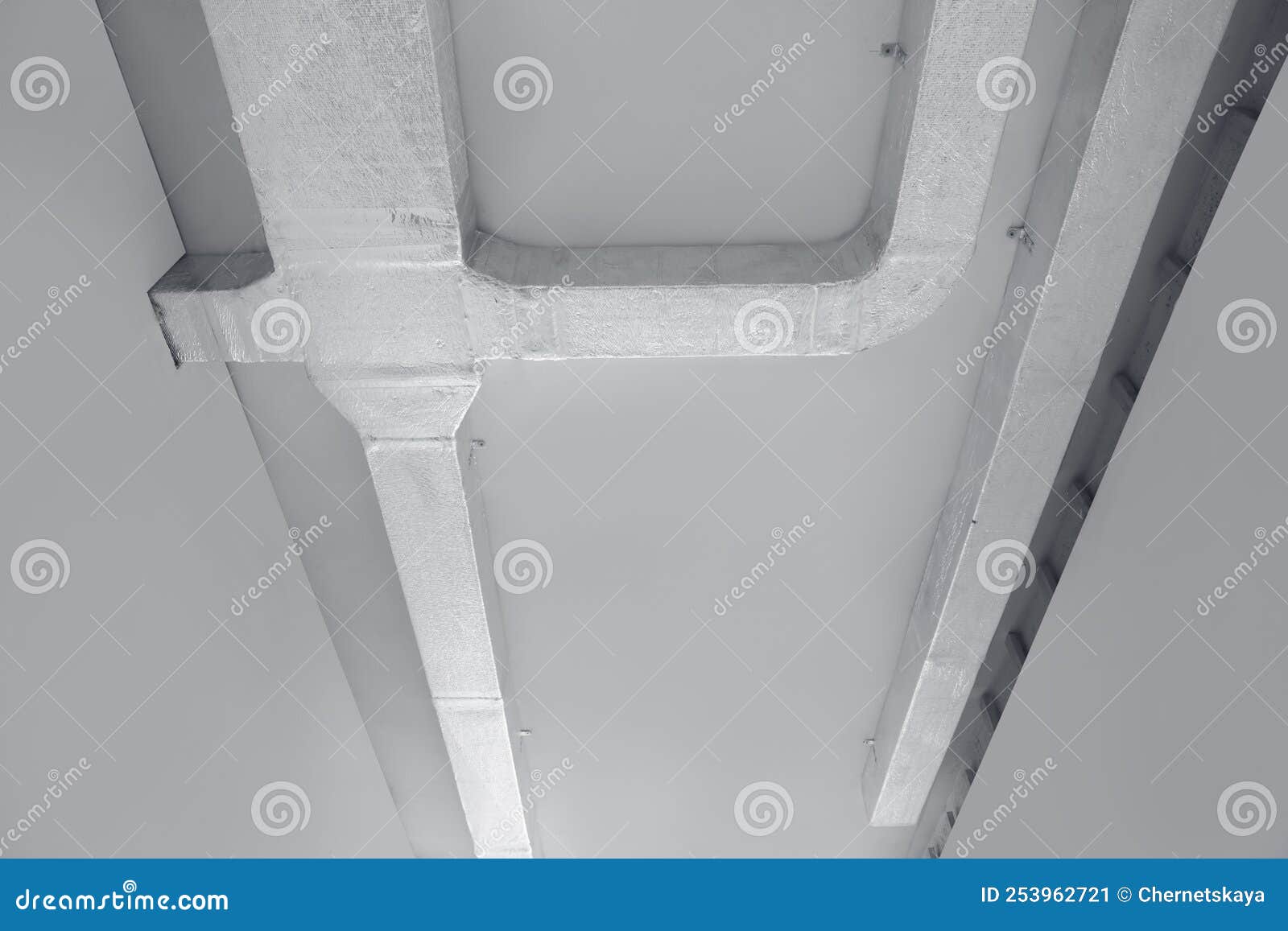 Ceiling with Ventilation System Indoors, Bottom View Stock Image ...