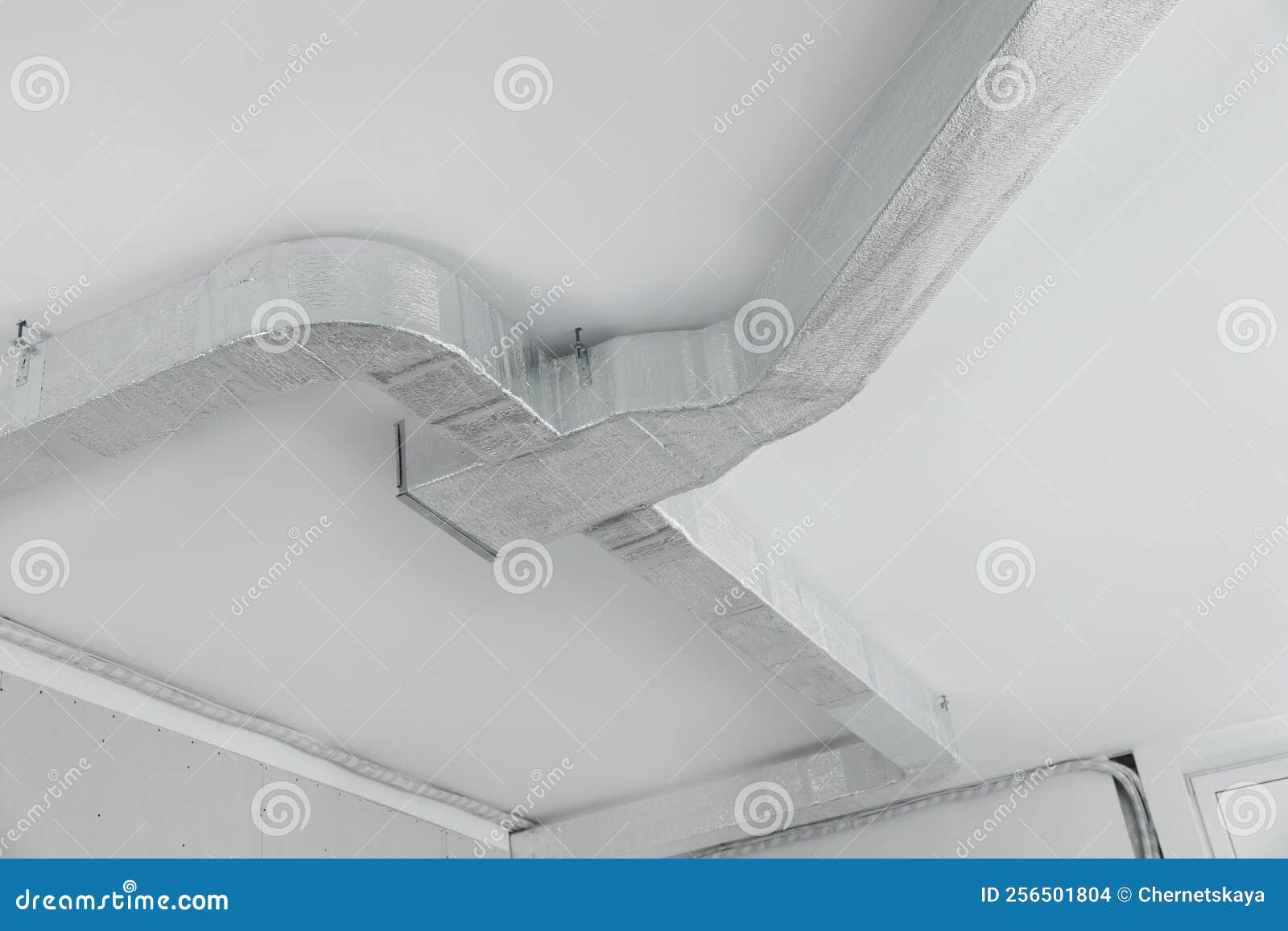 Ceiling with Ventilation System Indoors, Low Angle View Stock Photo ...