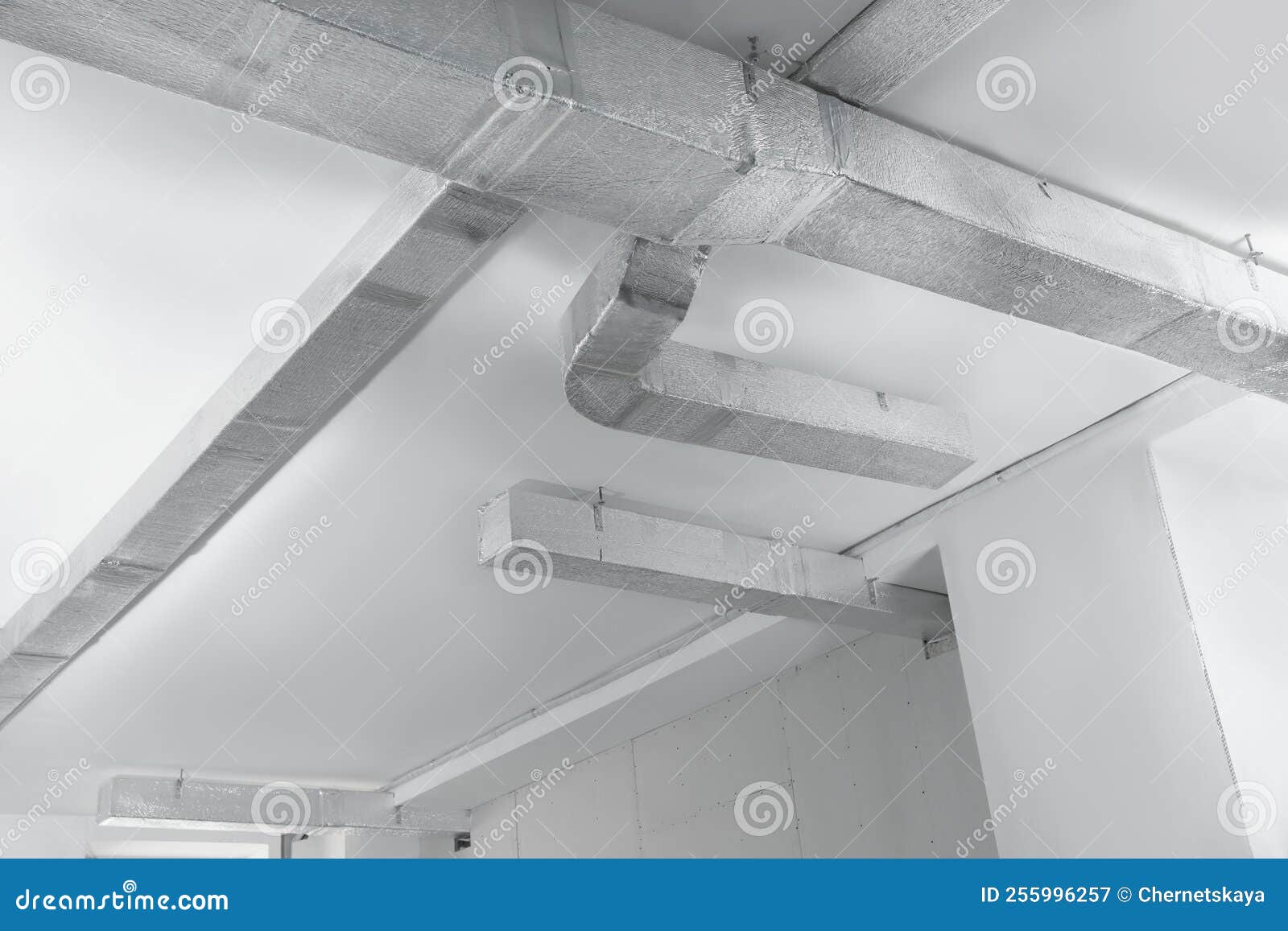 Ceiling with Ventilation System Indoors, Low Angle View Stock Image ...