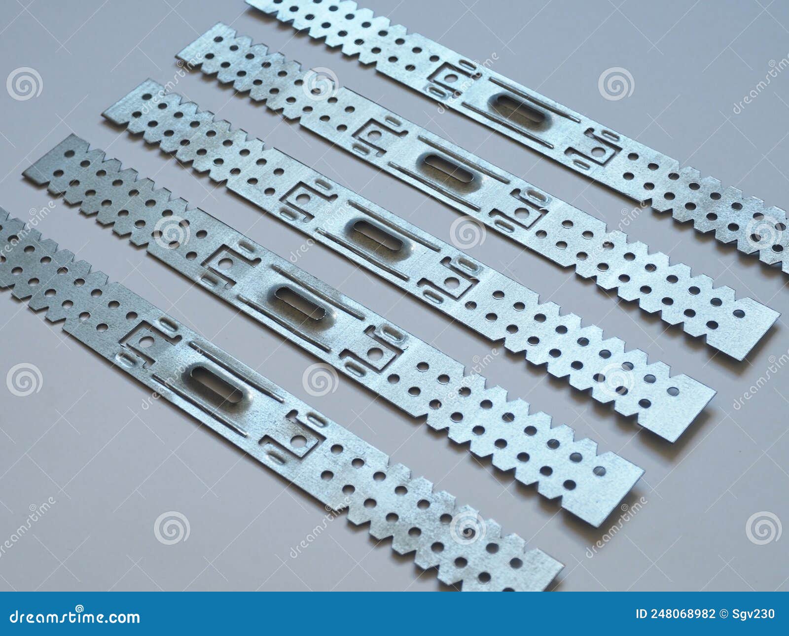 Ceiling And Wall Bracket For Profiles Mounting Stock Photography ...