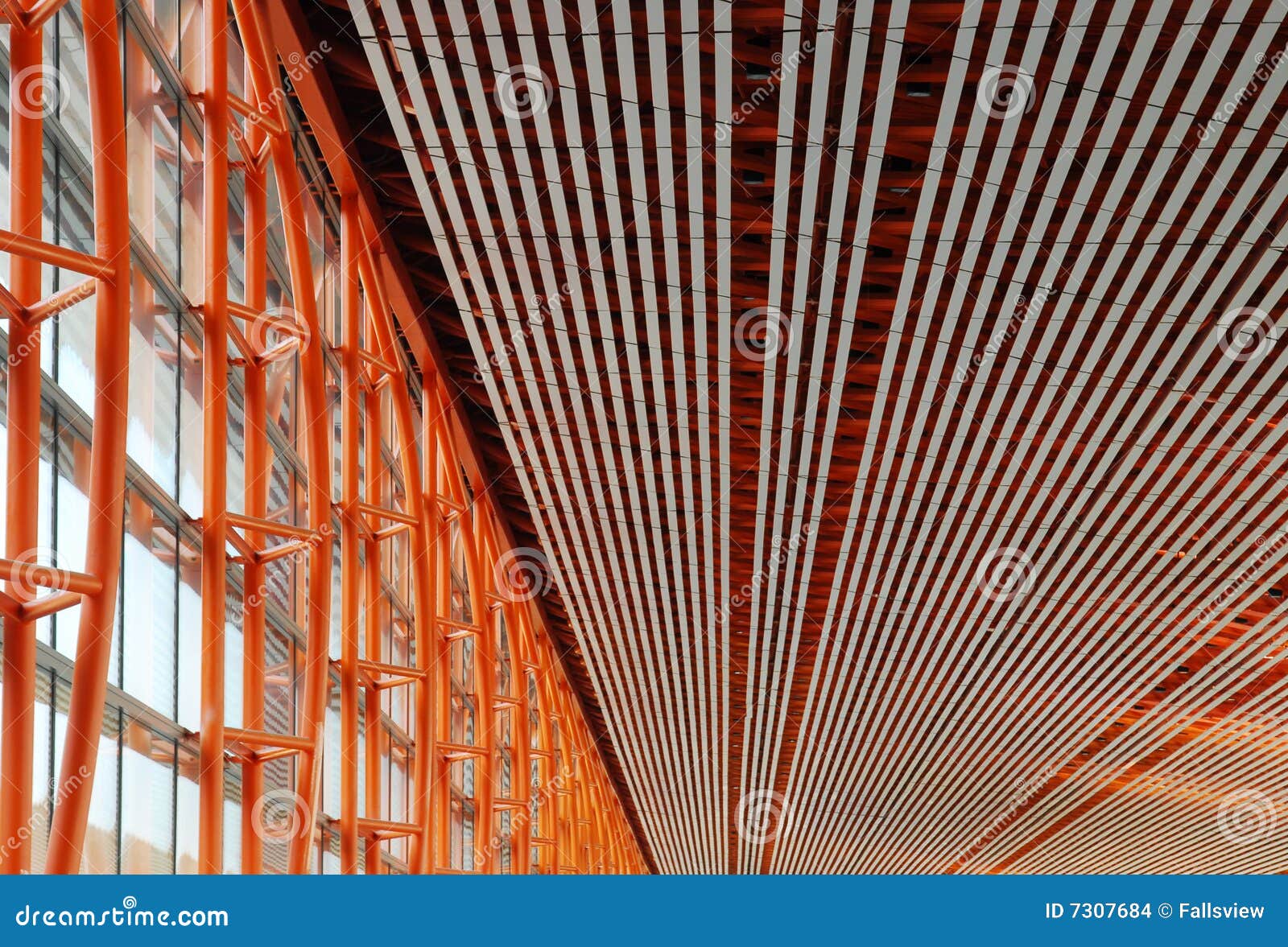 Ceiling and wall structure stock photo. Image of support - 7307684