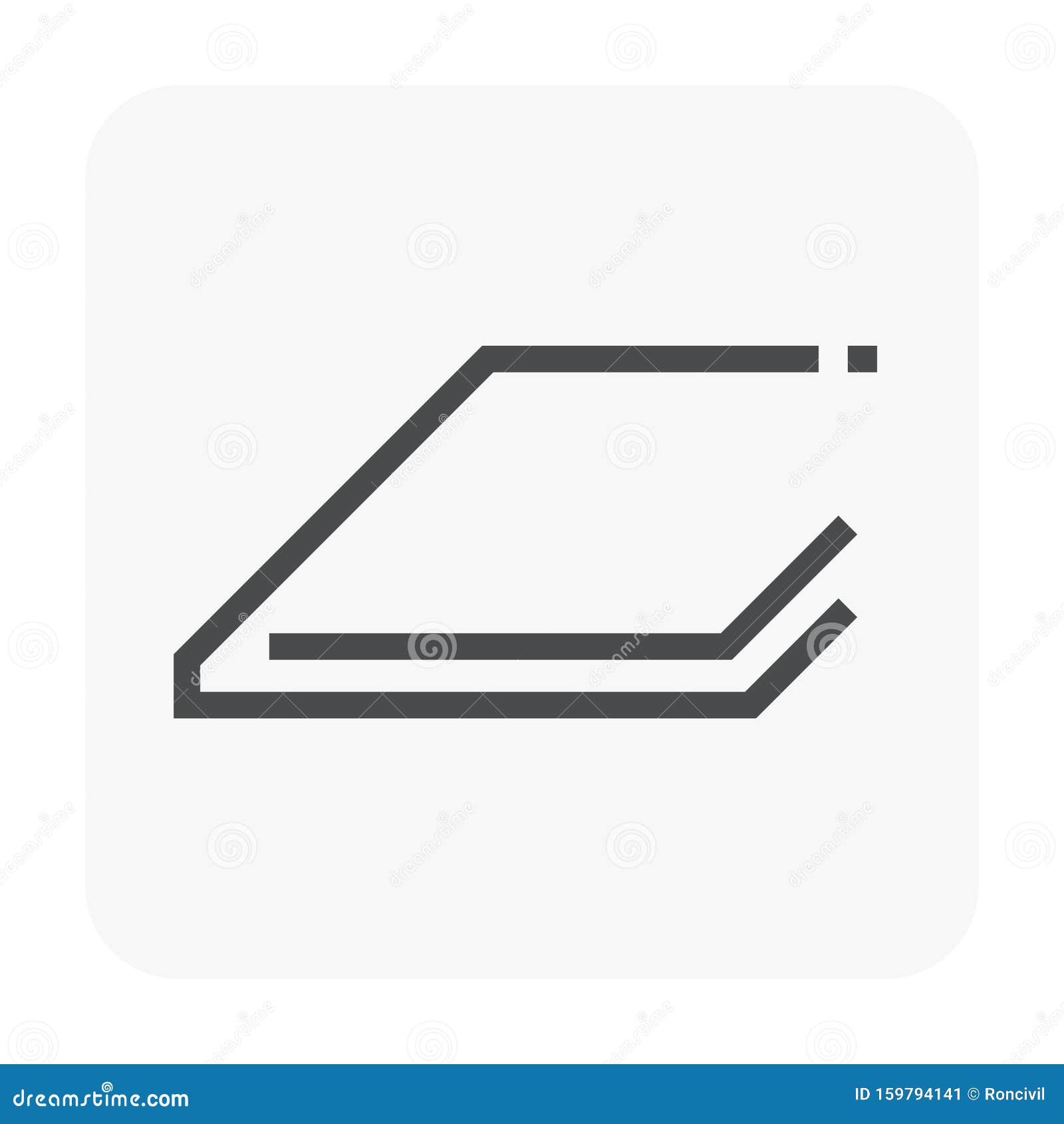 Ceiling material icon stock vector. Illustration of fixture - 159794141