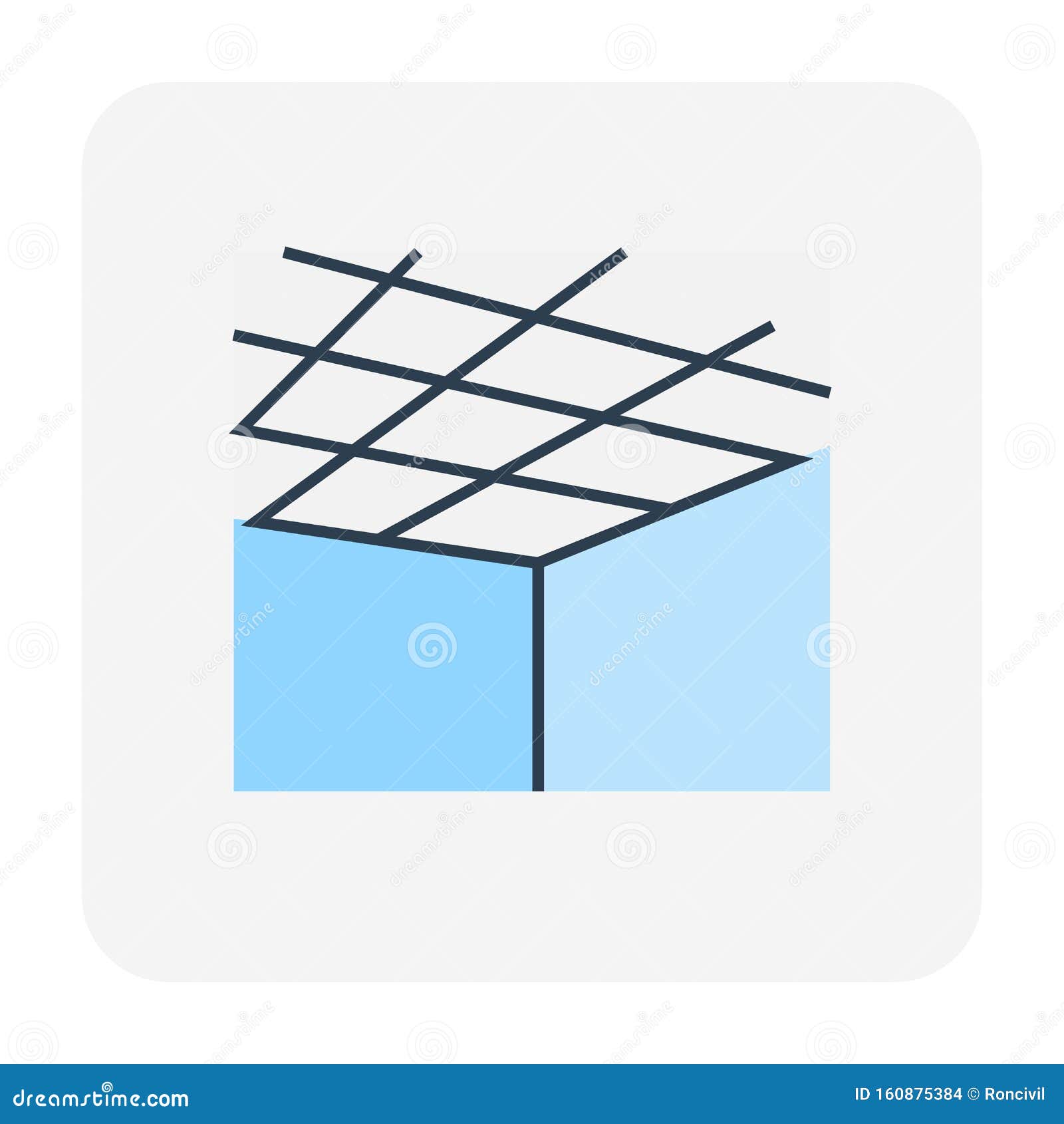 Ceiling In Work RGB Color Icon Cartoon Vector | CartoonDealer.com ...