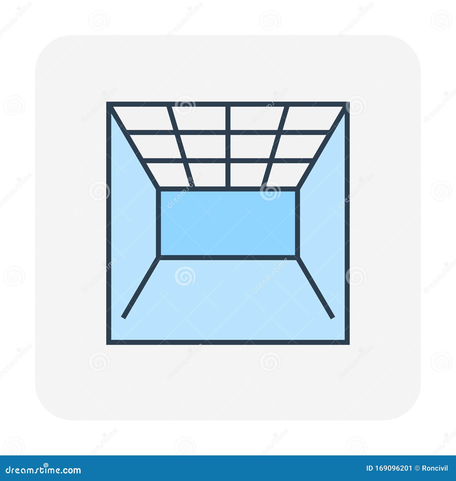 Ceiling material icon stock vector. Illustration of fixture - 169096201