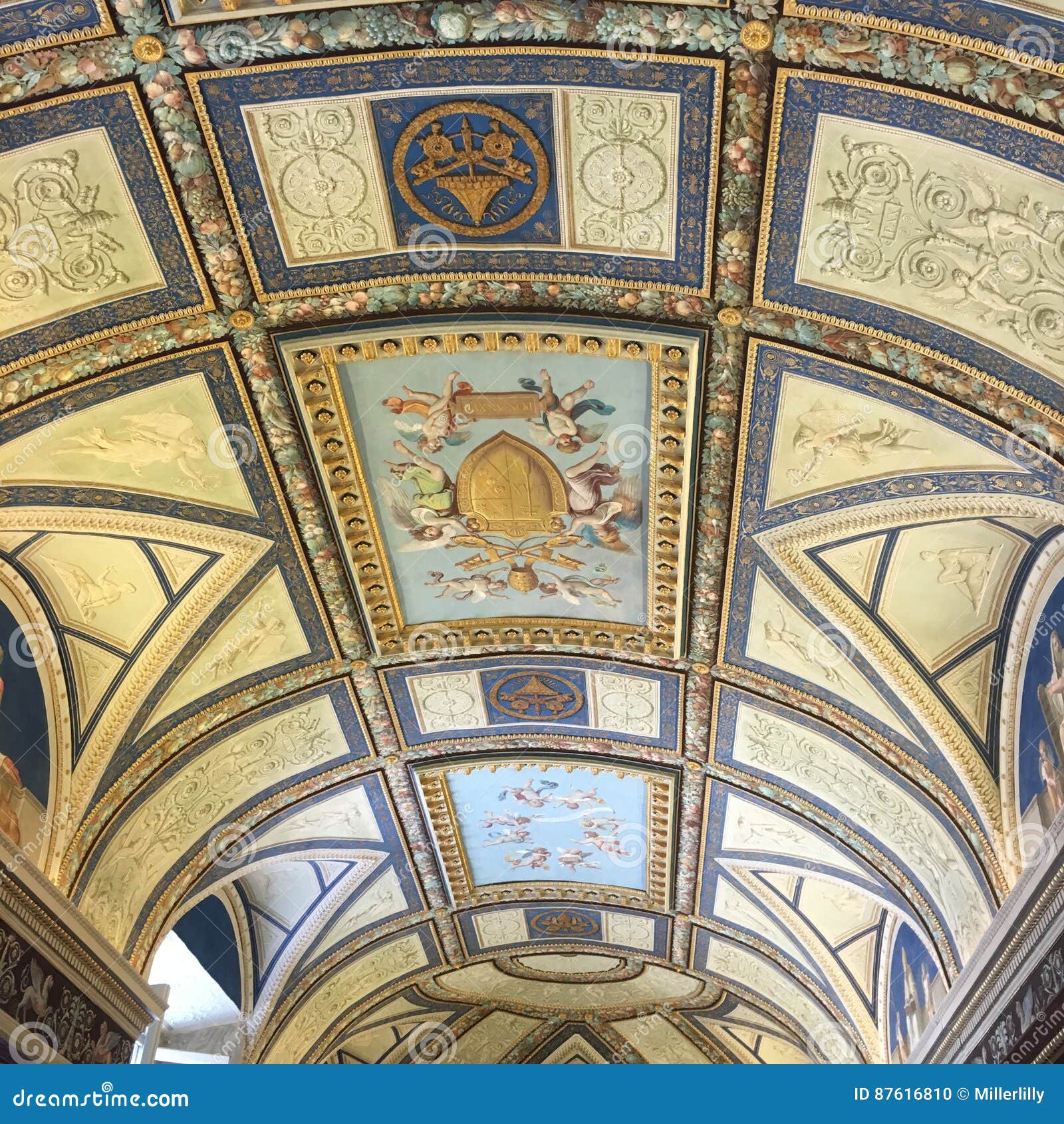 Ceilings Art in the Vatican Museum Editorial Image - Image of catholic ...