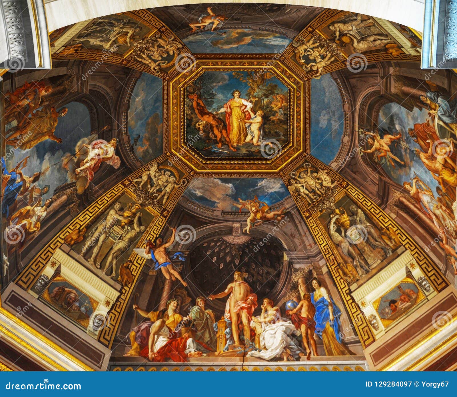 Ceilings in the Museums of Vatican Editorial Photography - Image of ...