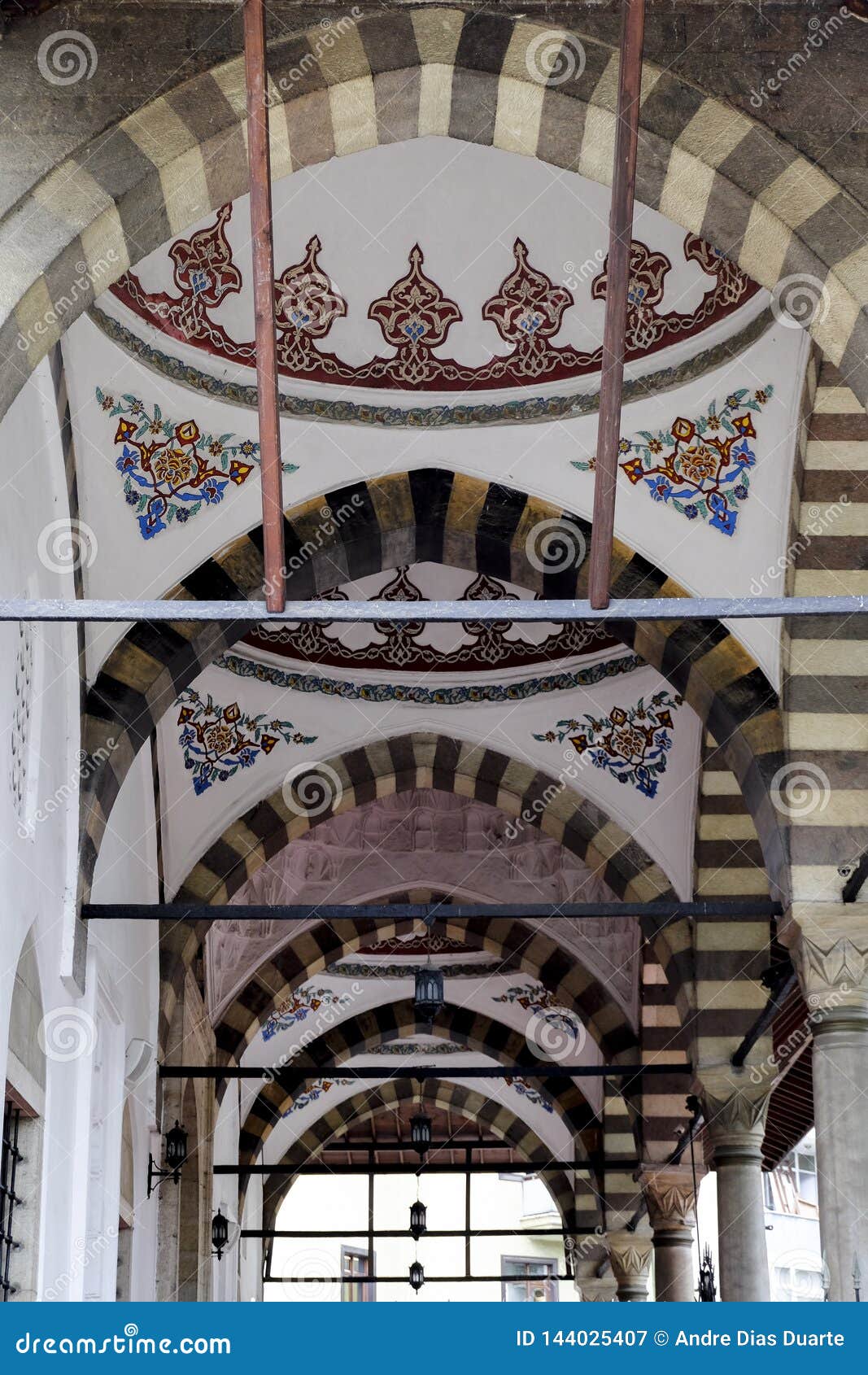 Ceilings outside a mosque stock image. Image of camii - 144025407