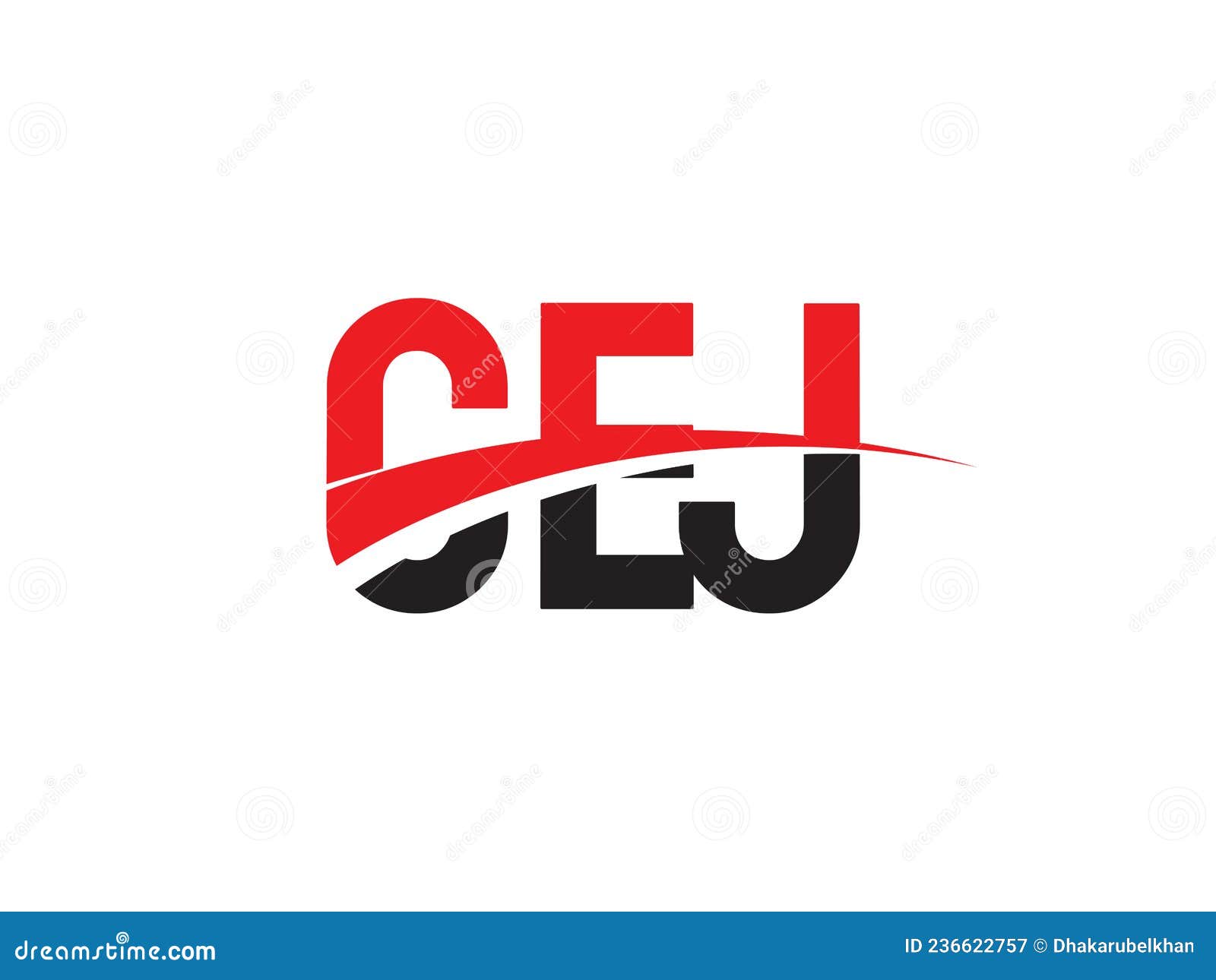 CEJ Letter Initial Logo Design Vector Illustration Stock Vector ...