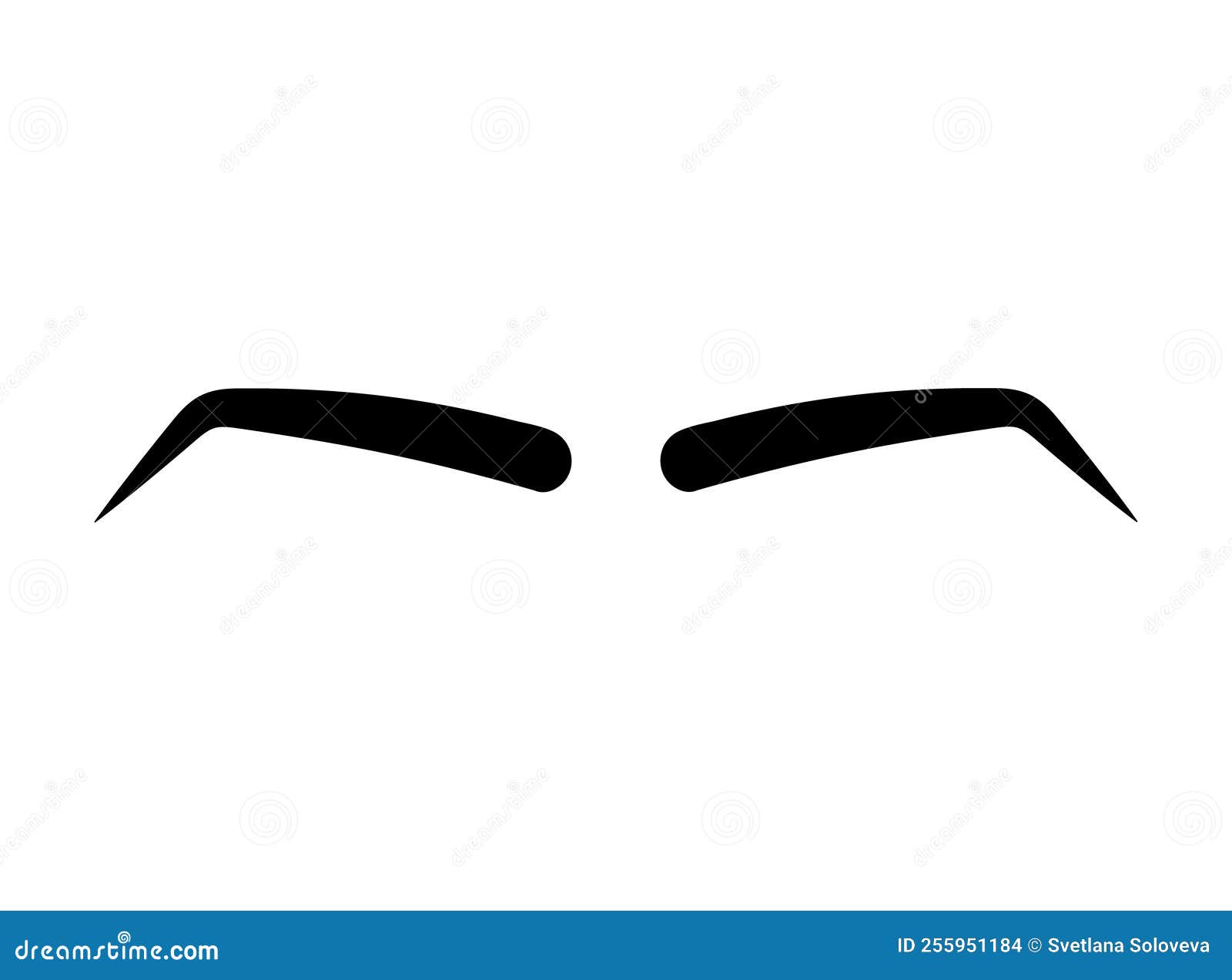 Cejas De Ojos Planas Vectoriales Ilustración del Vector - Ilustración ...