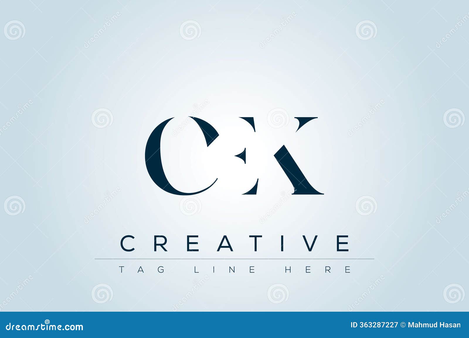 CEK abstract letter logo stock vector. Illustration of symbol - 363287227