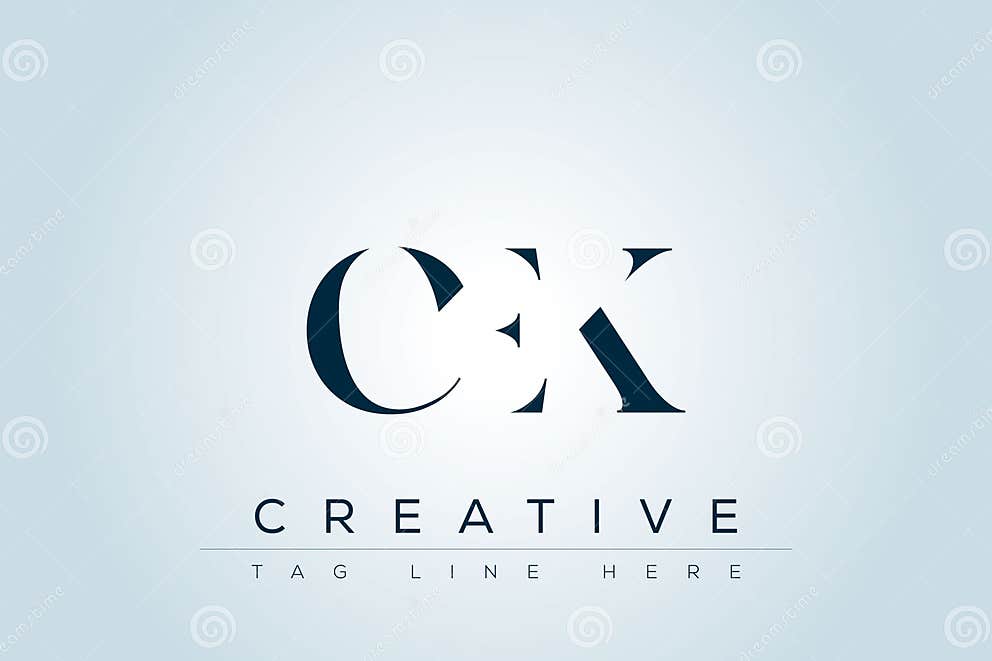 CEK abstract letter logo stock vector. Illustration of symbol - 363287227