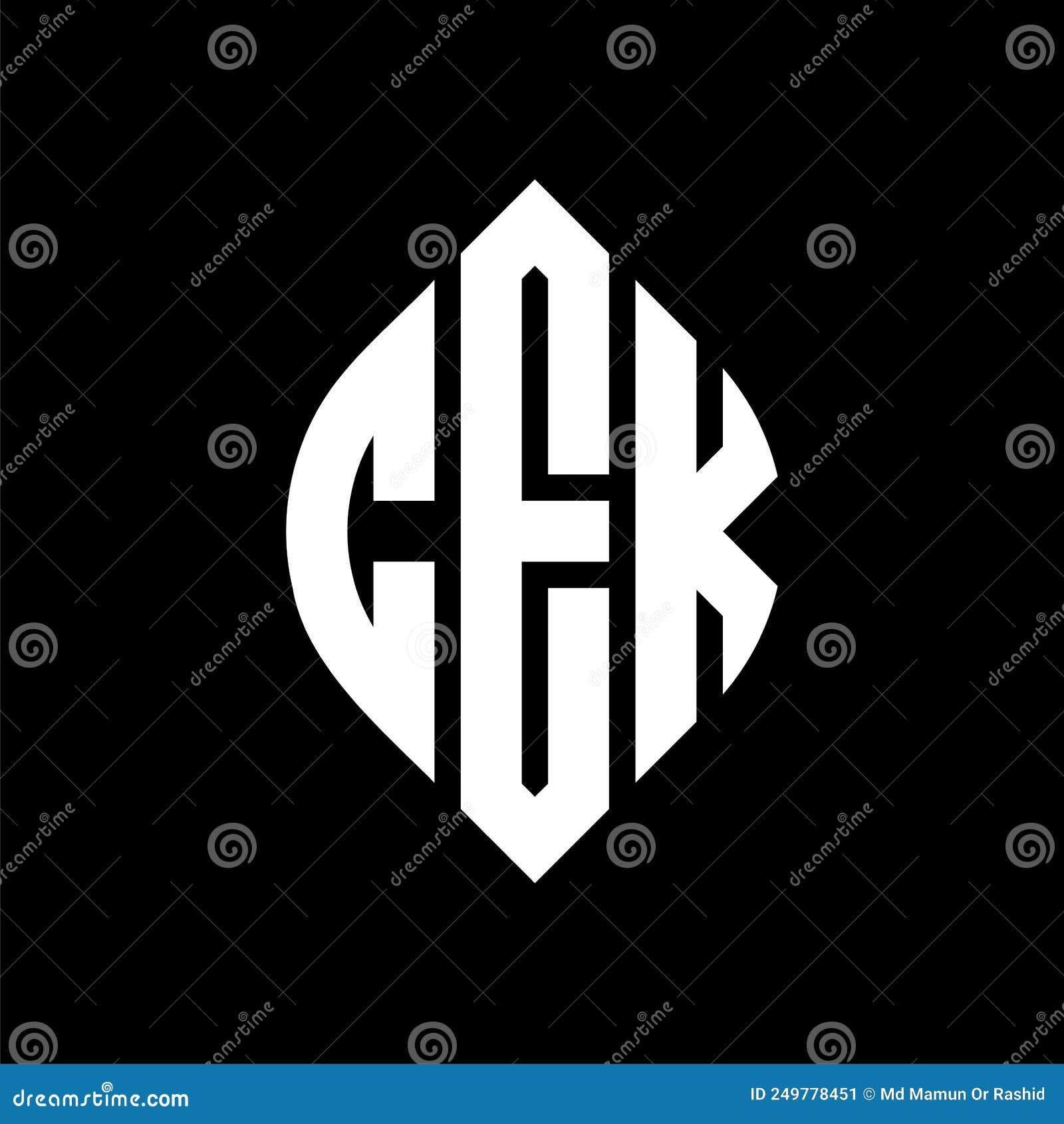 CEK Circle Letter Logo Design with Circle and Ellipse Shape. CEK ...