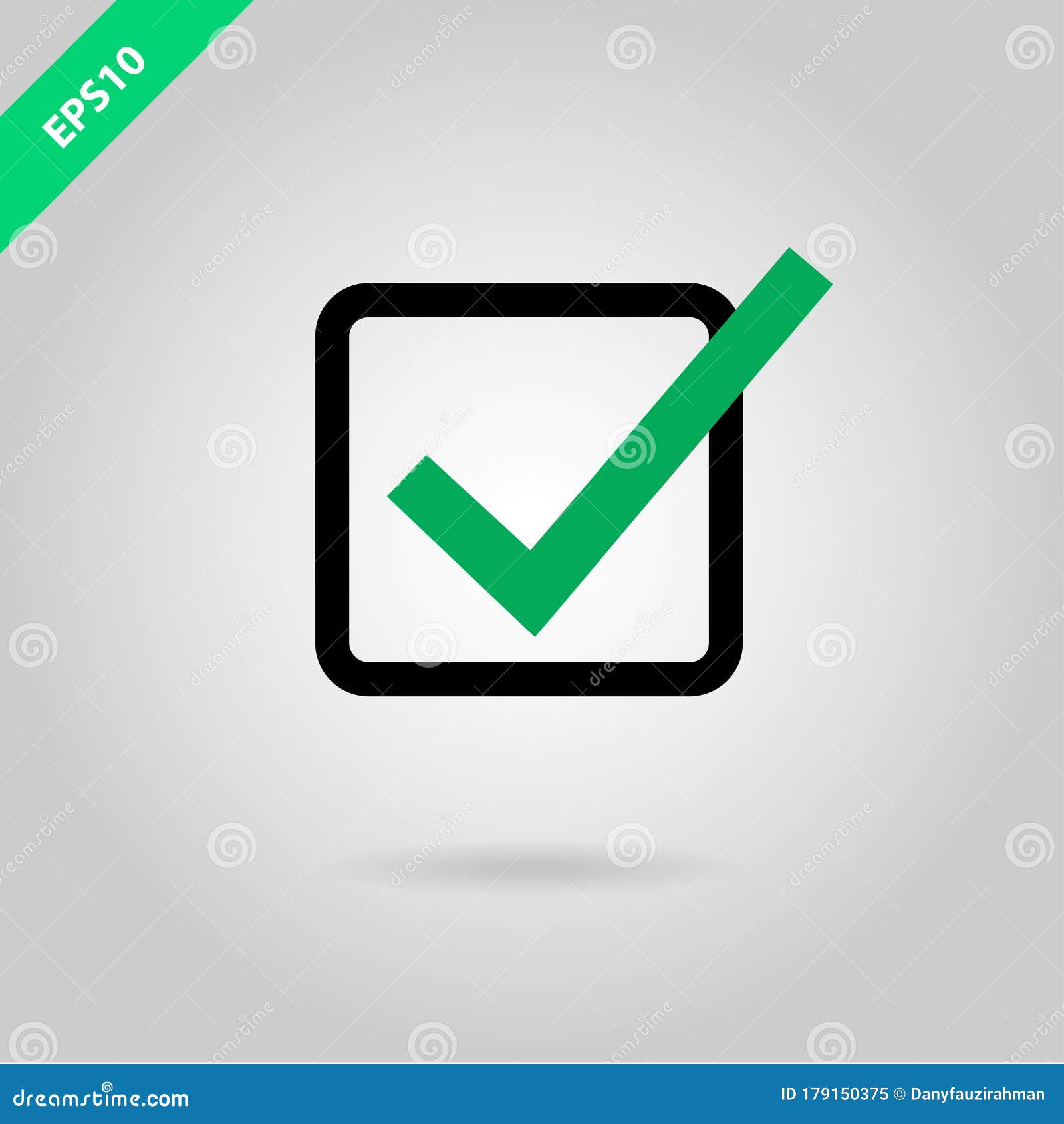 Cek Mark Vector Icon Illustration Stock Illustration - Illustration of ...