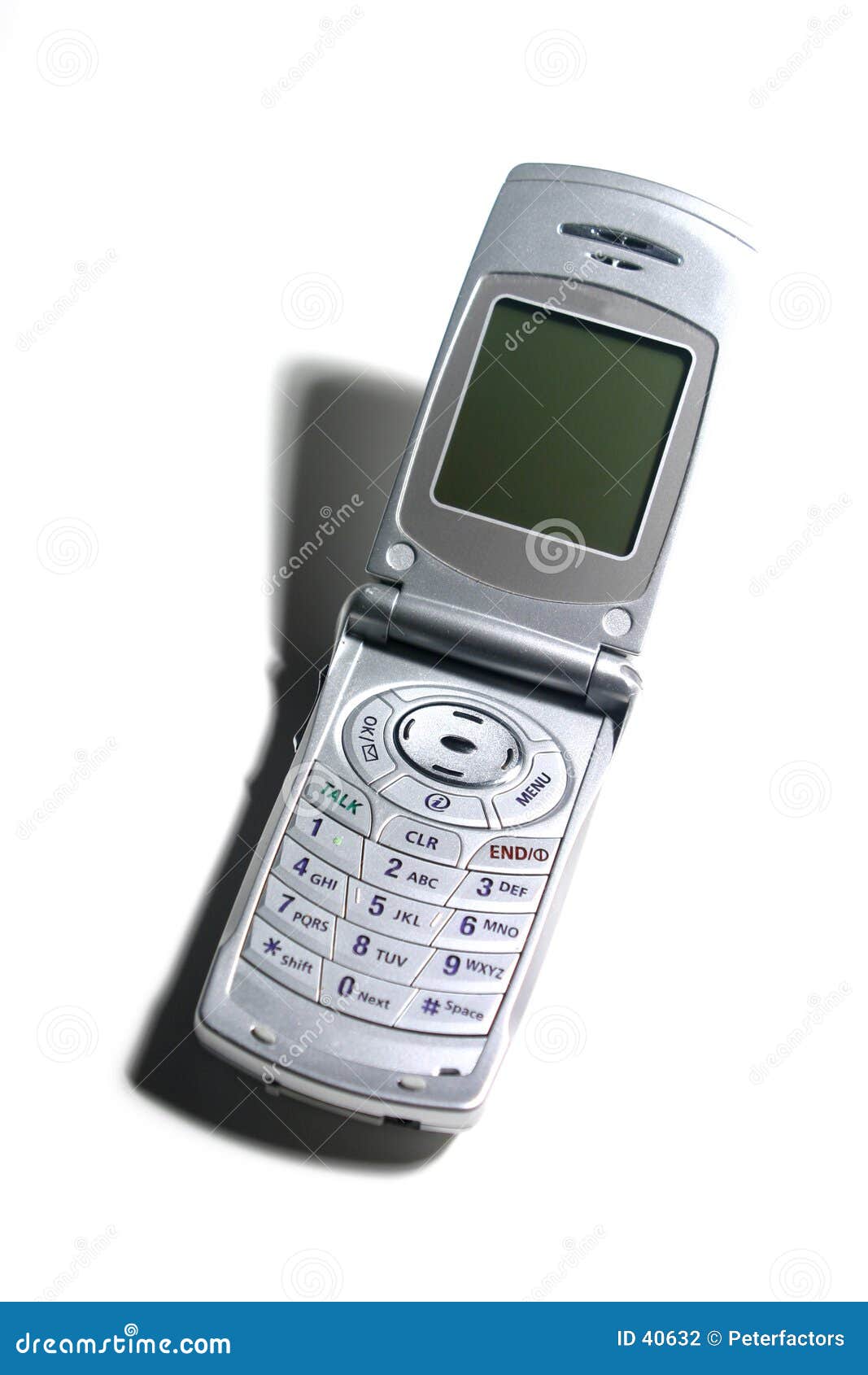 Cel phone stock photo. Image of phone, silver, mobile, telephone - 40632