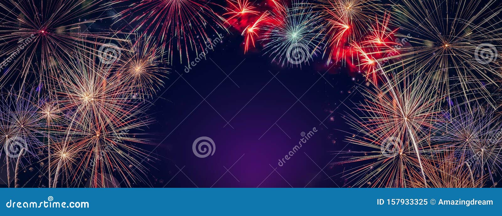 Celabration Festive Firework Background Stock Image - Image of black ...