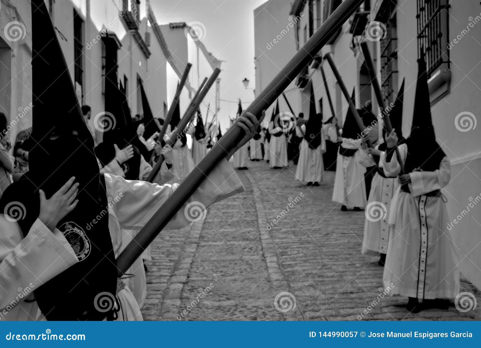 Penitents at the Procession of the Holy Monday 3 Editorial Photography ...