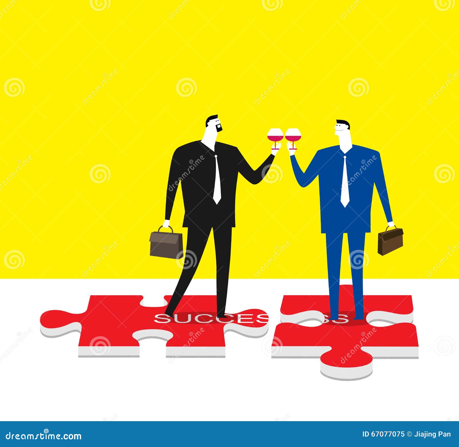 Celebración De Un Trato Acertado Stock de ilustración - Ilustración de ...