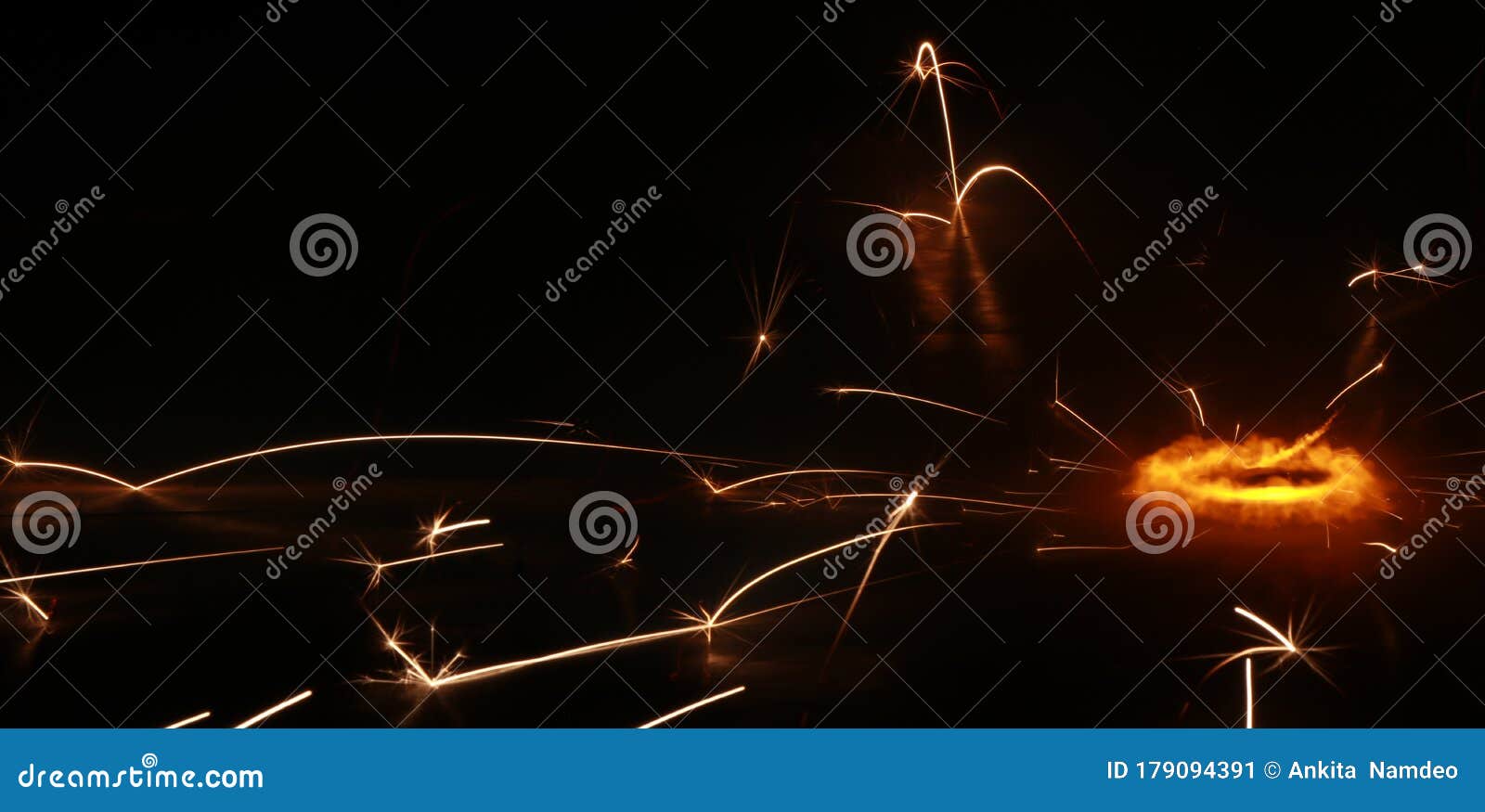 Celebrate Festival Night with Crackers Stock Image - Image of sparkle ...