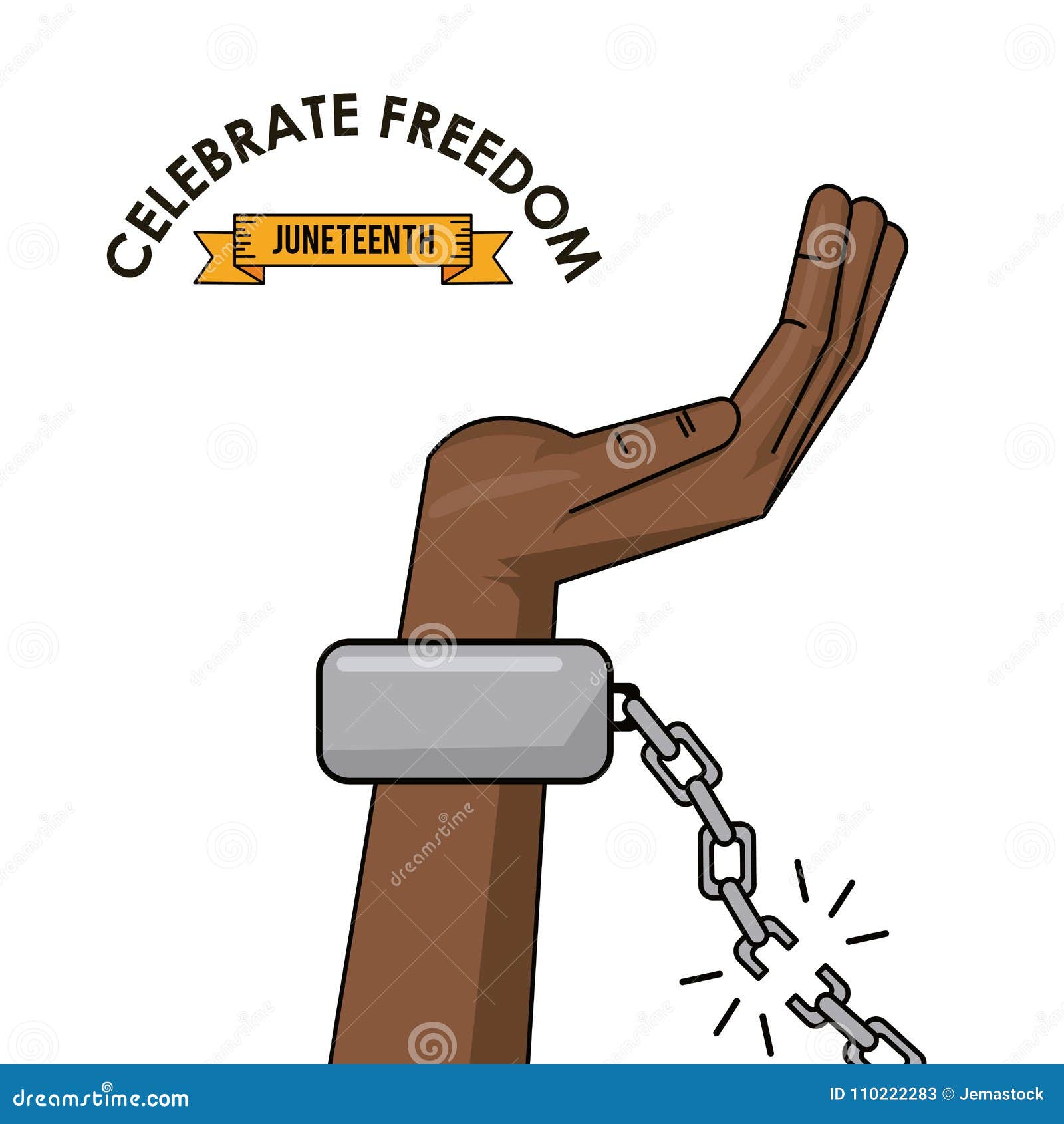 Juneteenth Hand Broken Chains Vector Illustration | CartoonDealer.com ... Juneteenth Hand Broken Chains Vector Illustration | CartoonDealer.com ...