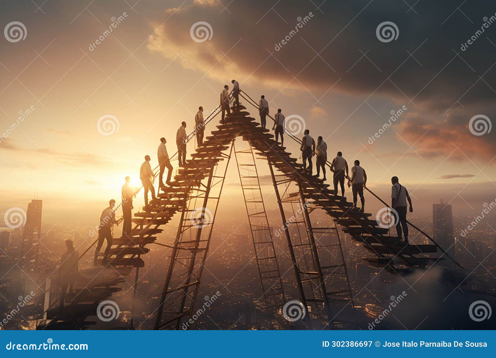 Celebrate the Power of Teamwork in Achieving Stock Illustration ...