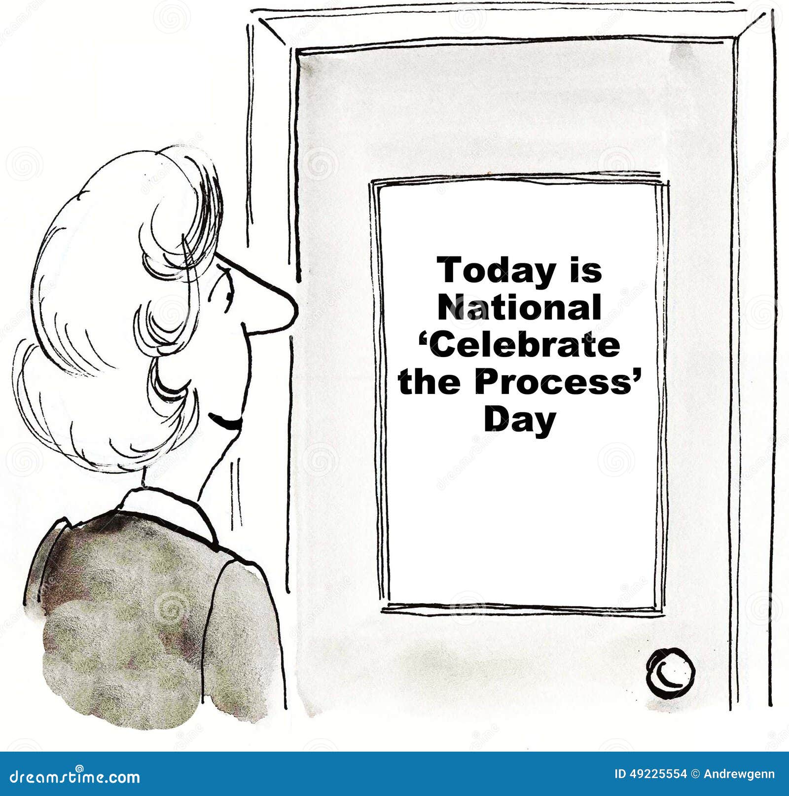 Celebrate the Process stock illustration. Illustration of action - 49225554