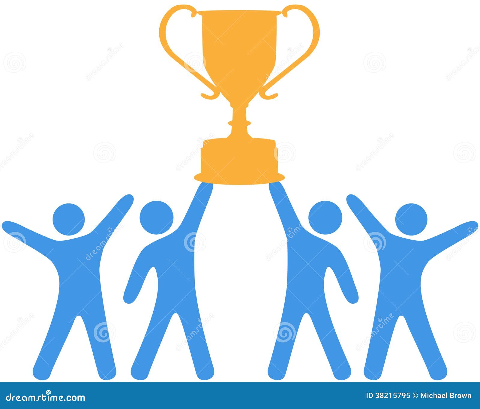 Celebrate Team Effort Winning Trophy Stock Vector - Illustration of ... Celebrate Team Effort Winning Trophy Stock Vector - Illustration of ...