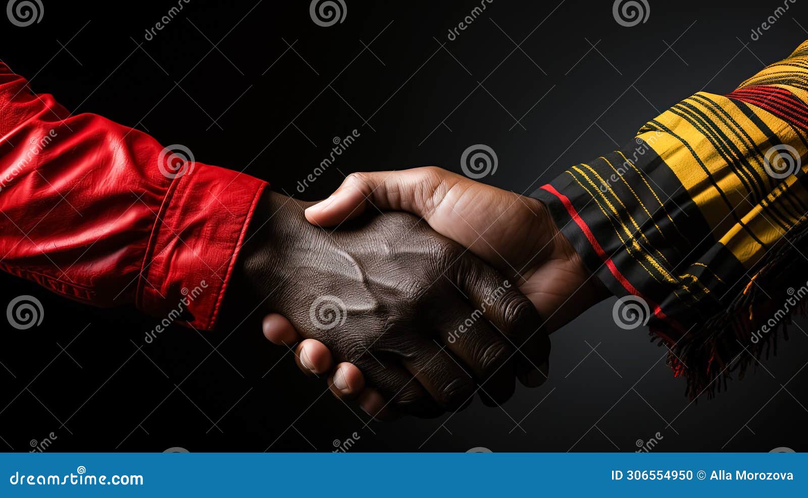 Celebrate Unity and Respect with a Black and White Handshake Stock ...