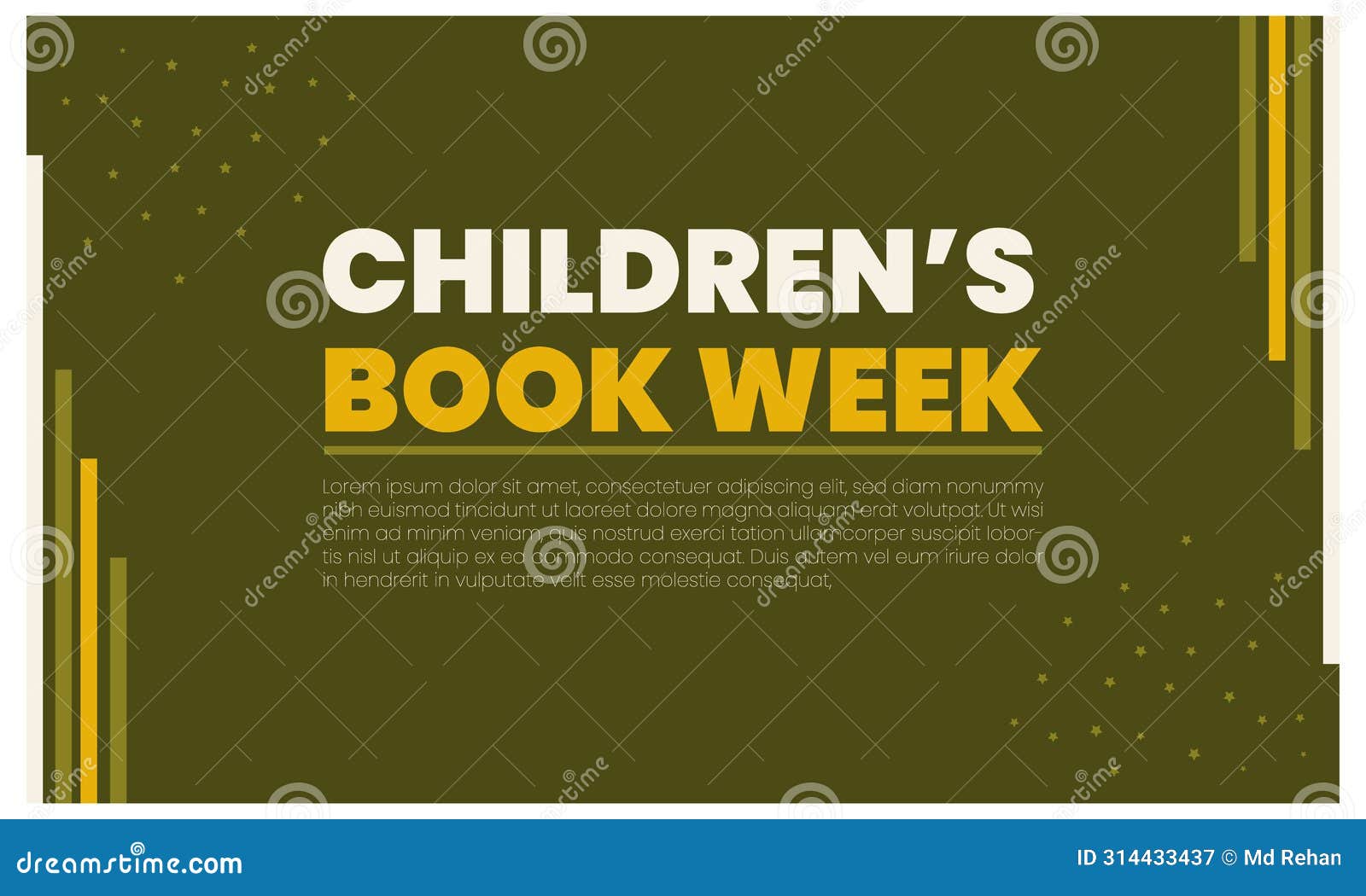 Celebrating Children S Book Week Templet Design Stock Vector ... Celebrating Children S Book Week Templet Design Stock Vector ...