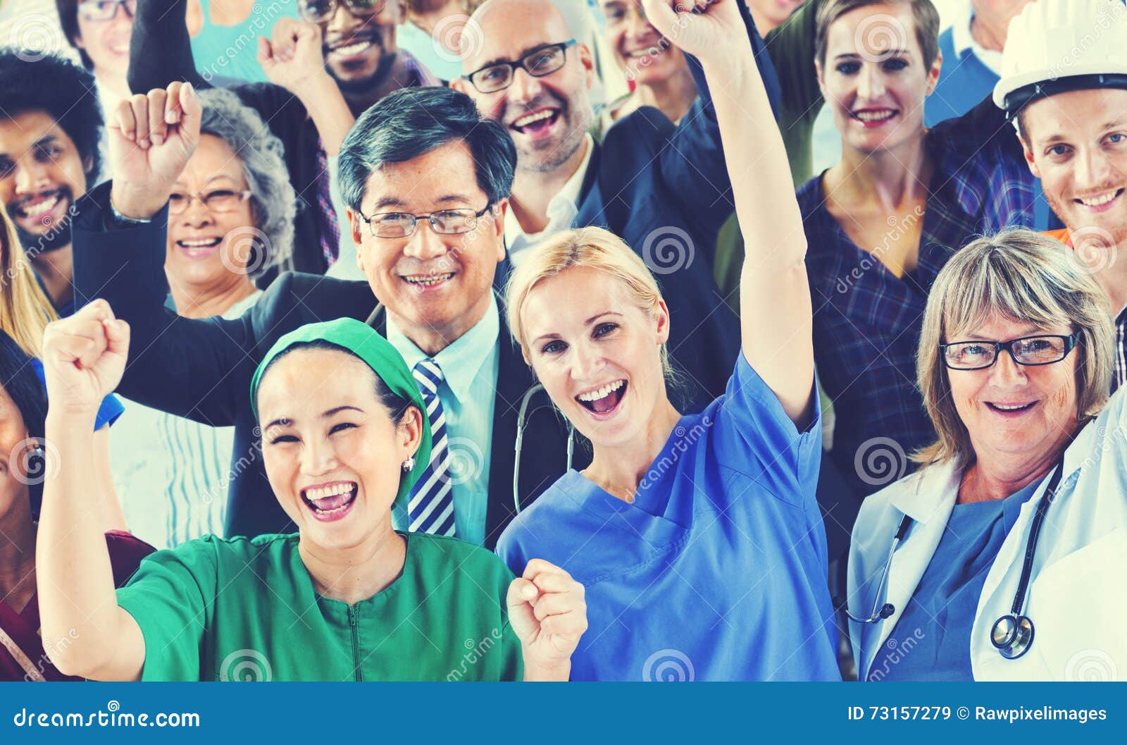 Celebrating Diverse People Various Occupations Concept Stock Image ...