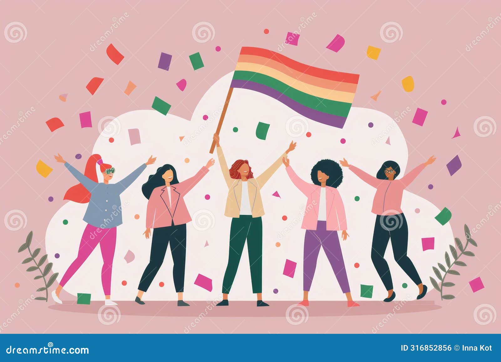 Celebrating Diversity And Inclusion In A Joyful Group Of People From ...