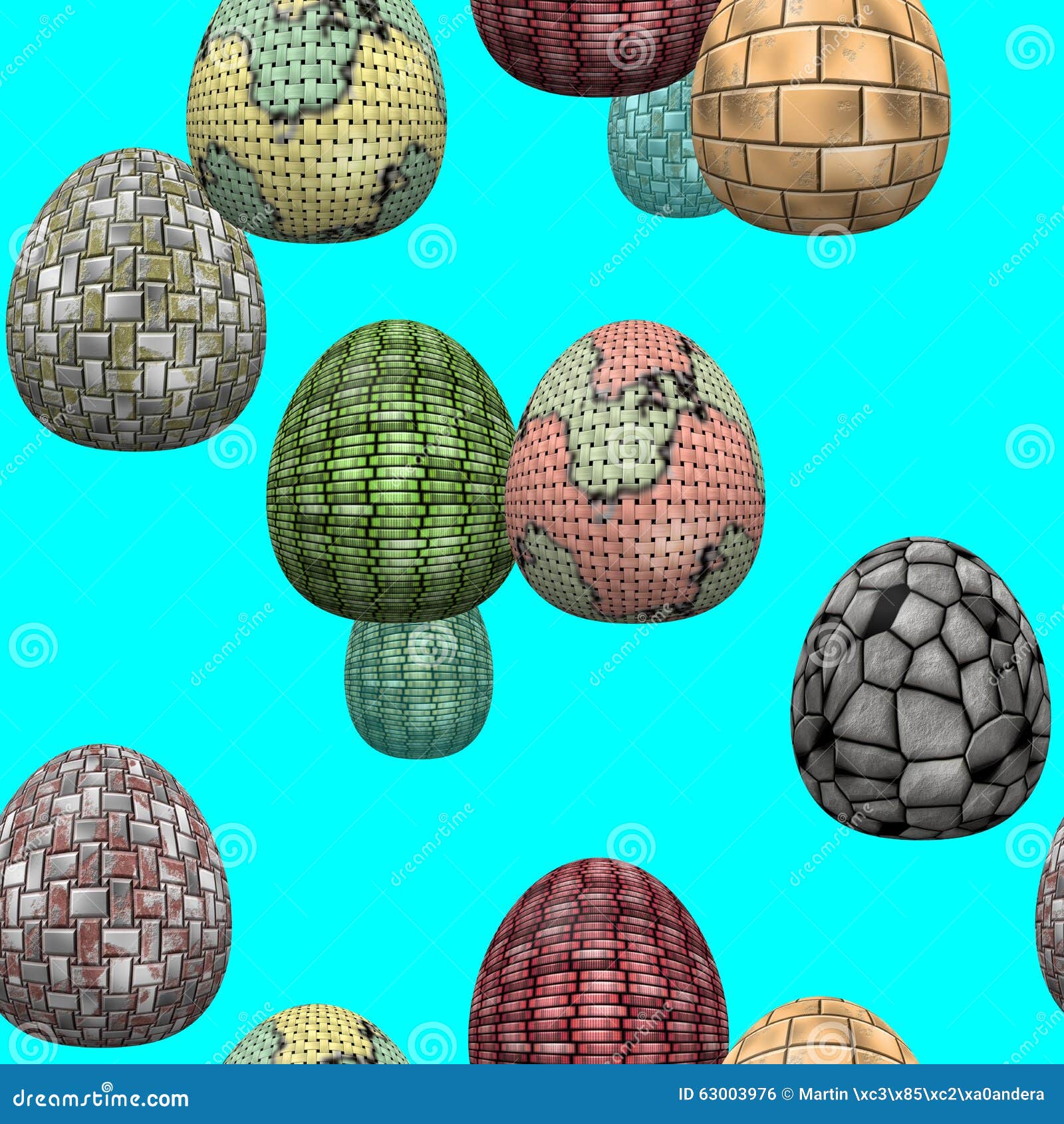 Celebrating Easter. Seamless Texture with Easter Eggs. Eggs with ...